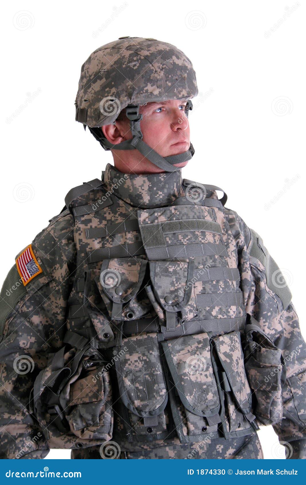 Soldado Americano Del Combate Foto de archivo - Imagen de avanzado ...