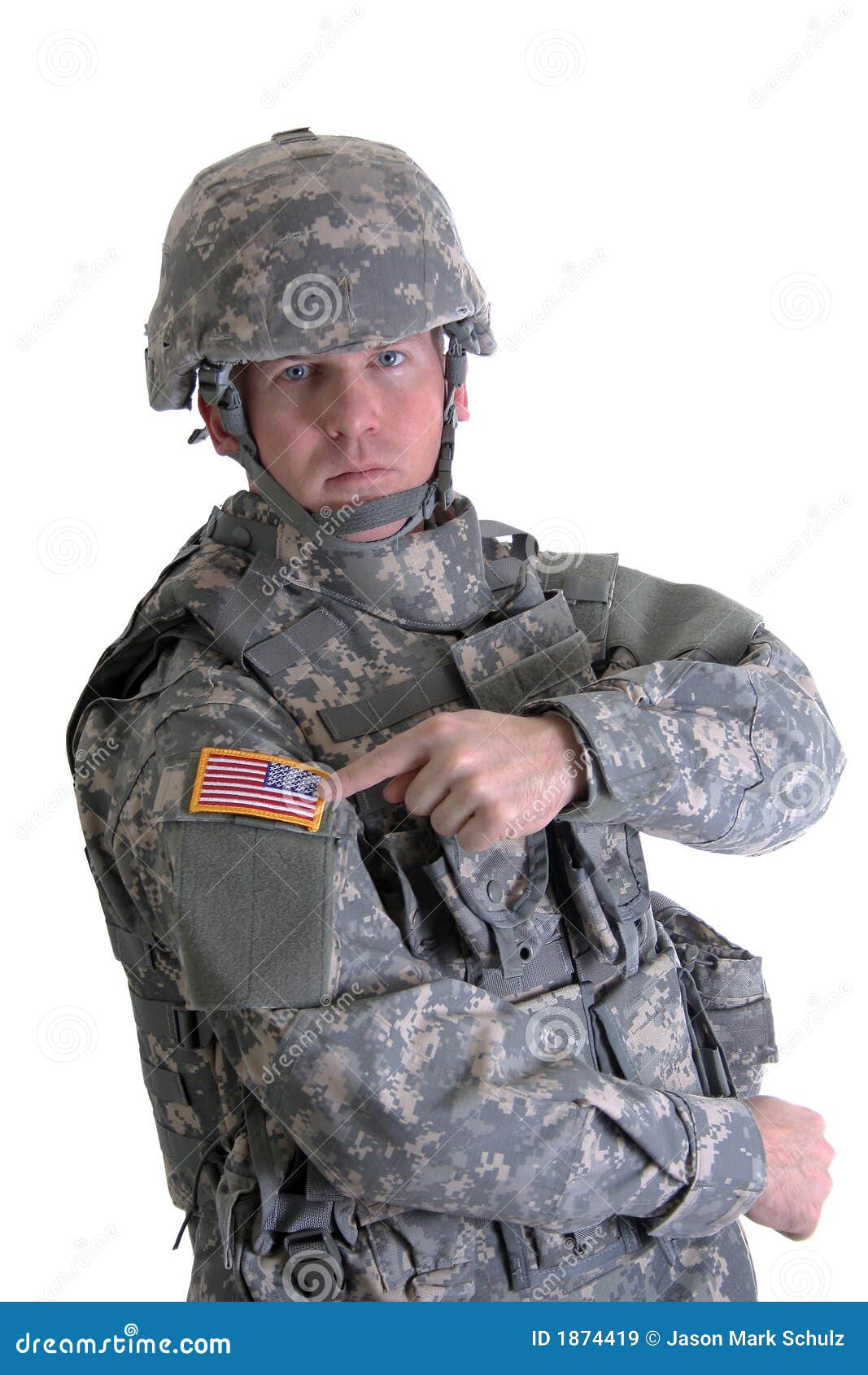 Soldado Americano Del Combate Imagen de archivo - Imagen de preparado ...