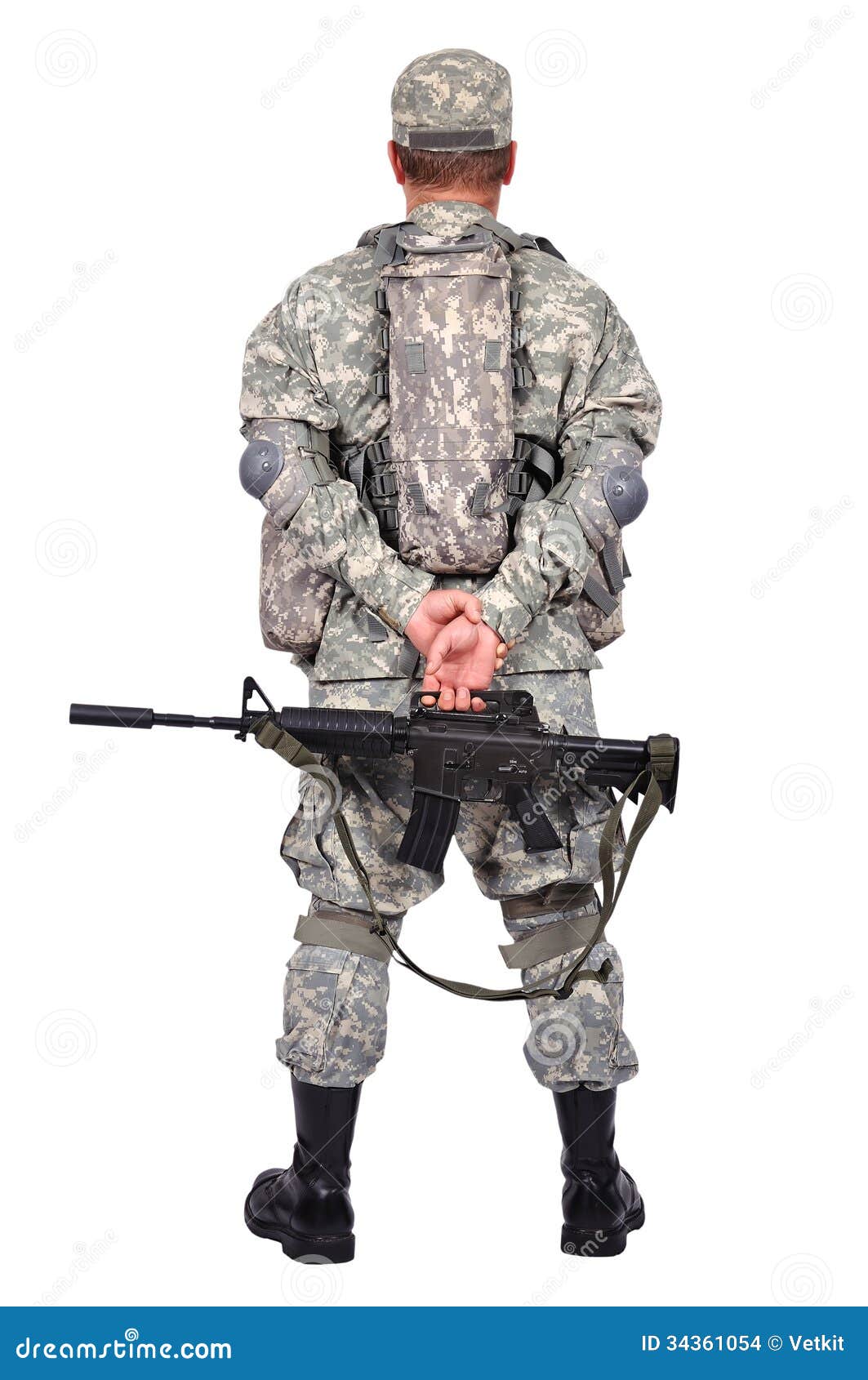 Soldado Con El Rifle De Asalto Foto de archivo - Imagen de rifle ...