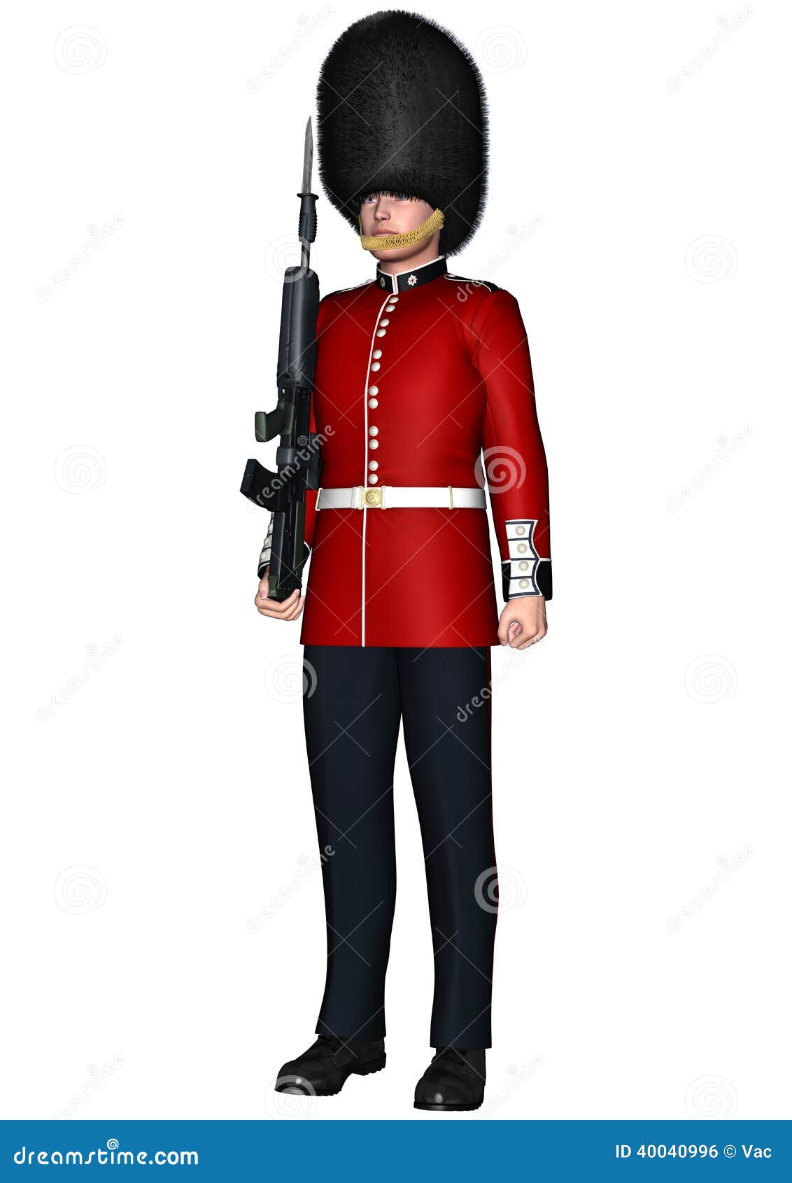 Soldado De La Guardia Británico Real Stock de ilustración - Ilustración ...