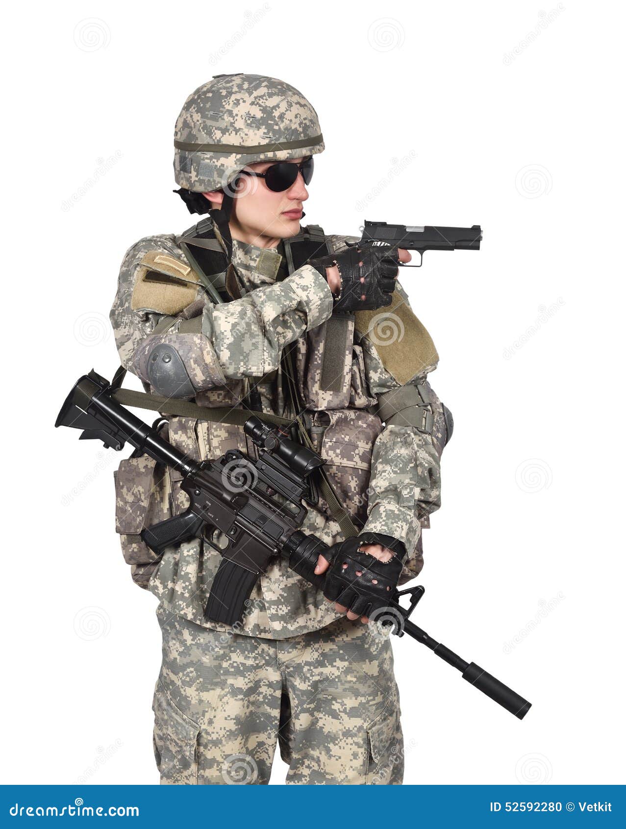 Soldado que apunta un arma foto de archivo. Imagen de america - 52592280