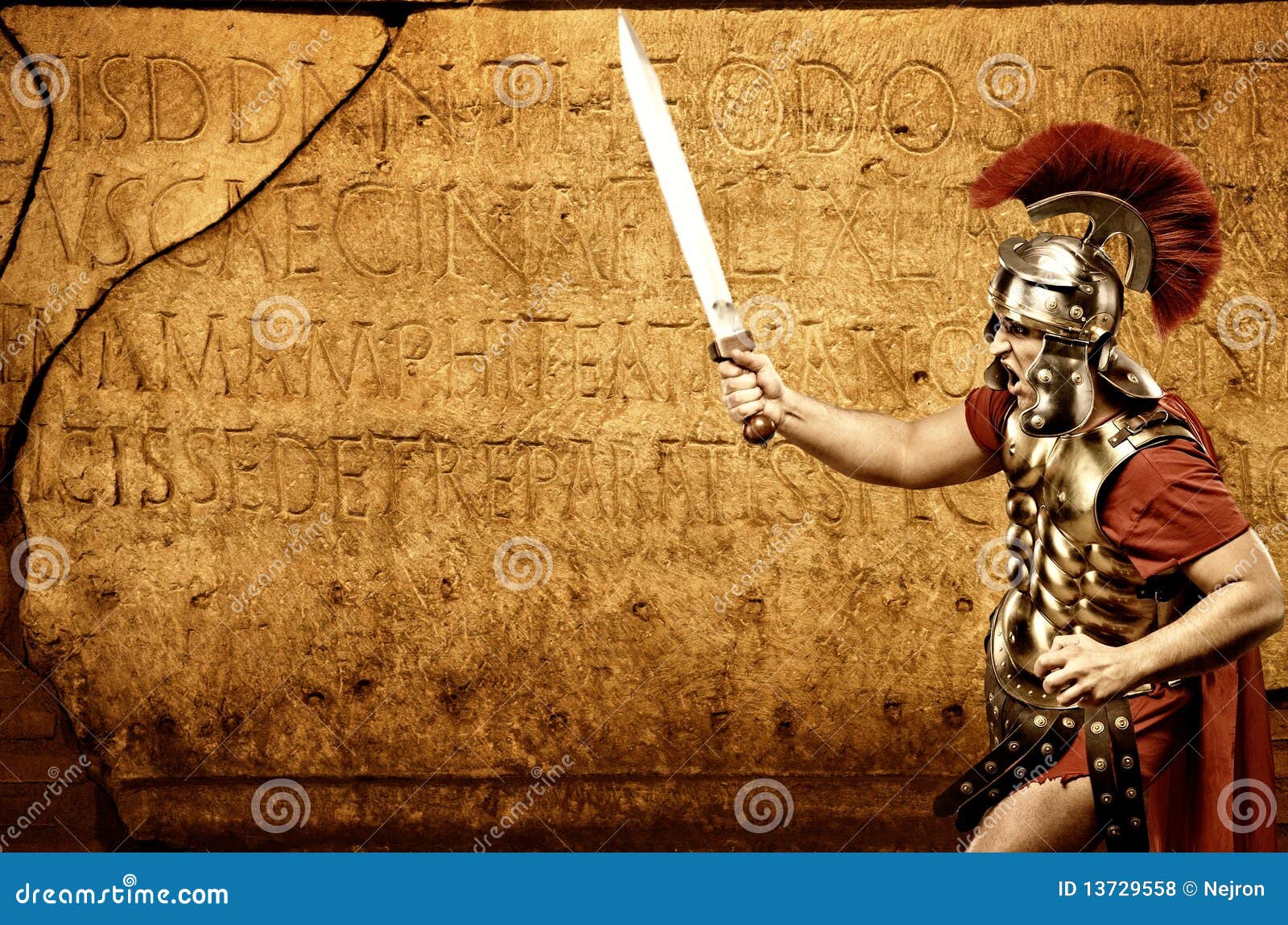 Soldado Romano Do Legionary Foto de Stock - Imagem de moagem, metal ...