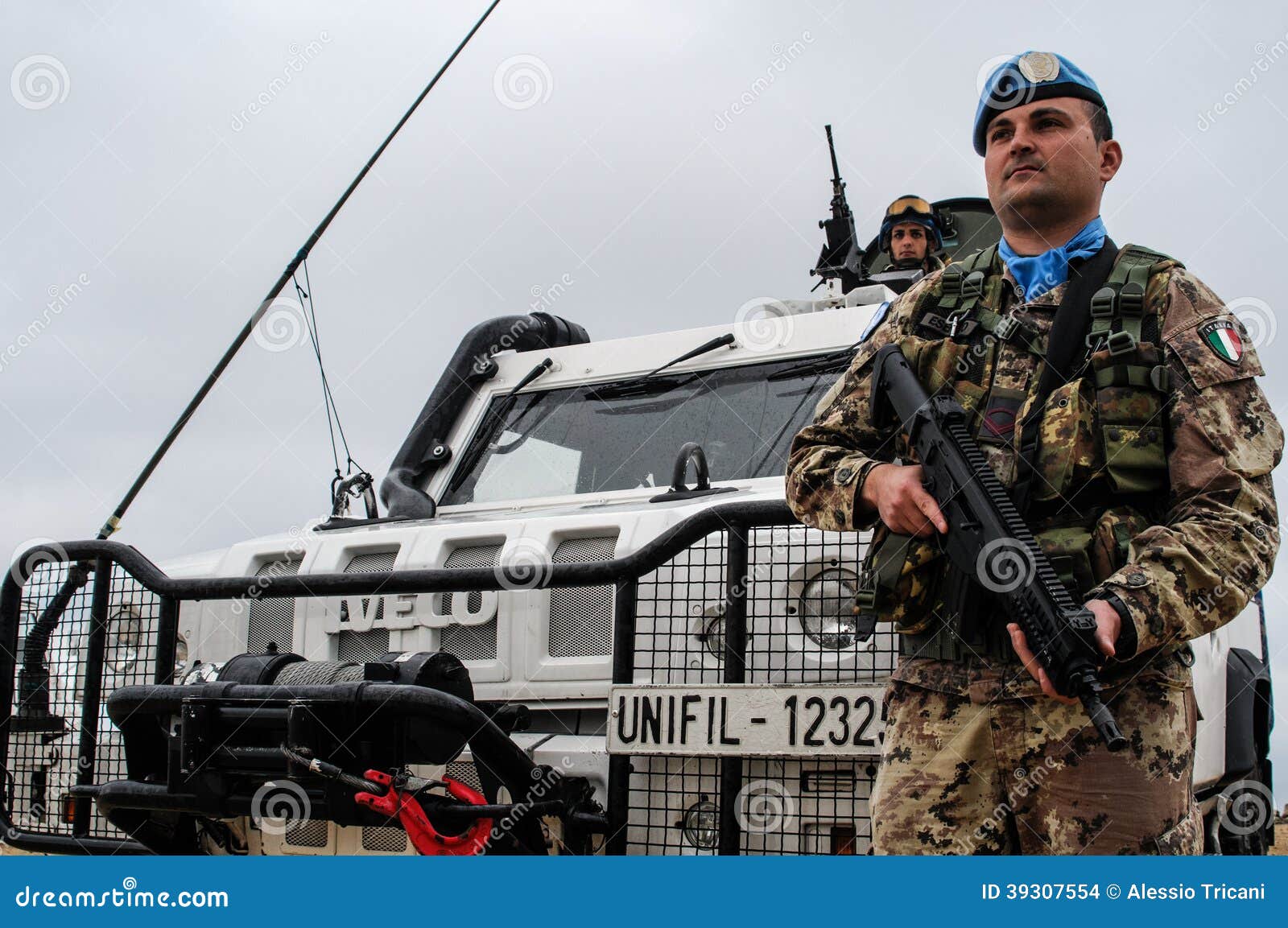 Soldati Italiani Della Guarda Della Pace Nel Libano Immagine Stock ...
