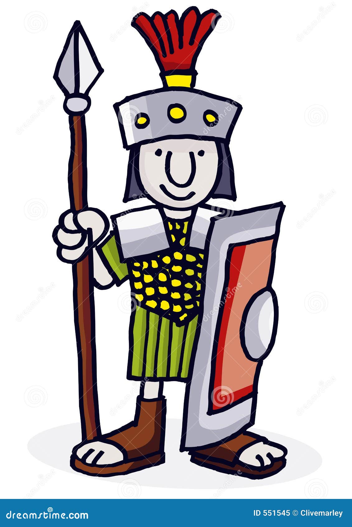 Soldato romano illustrazione vettoriale. Illustrazione di piastra - 551545