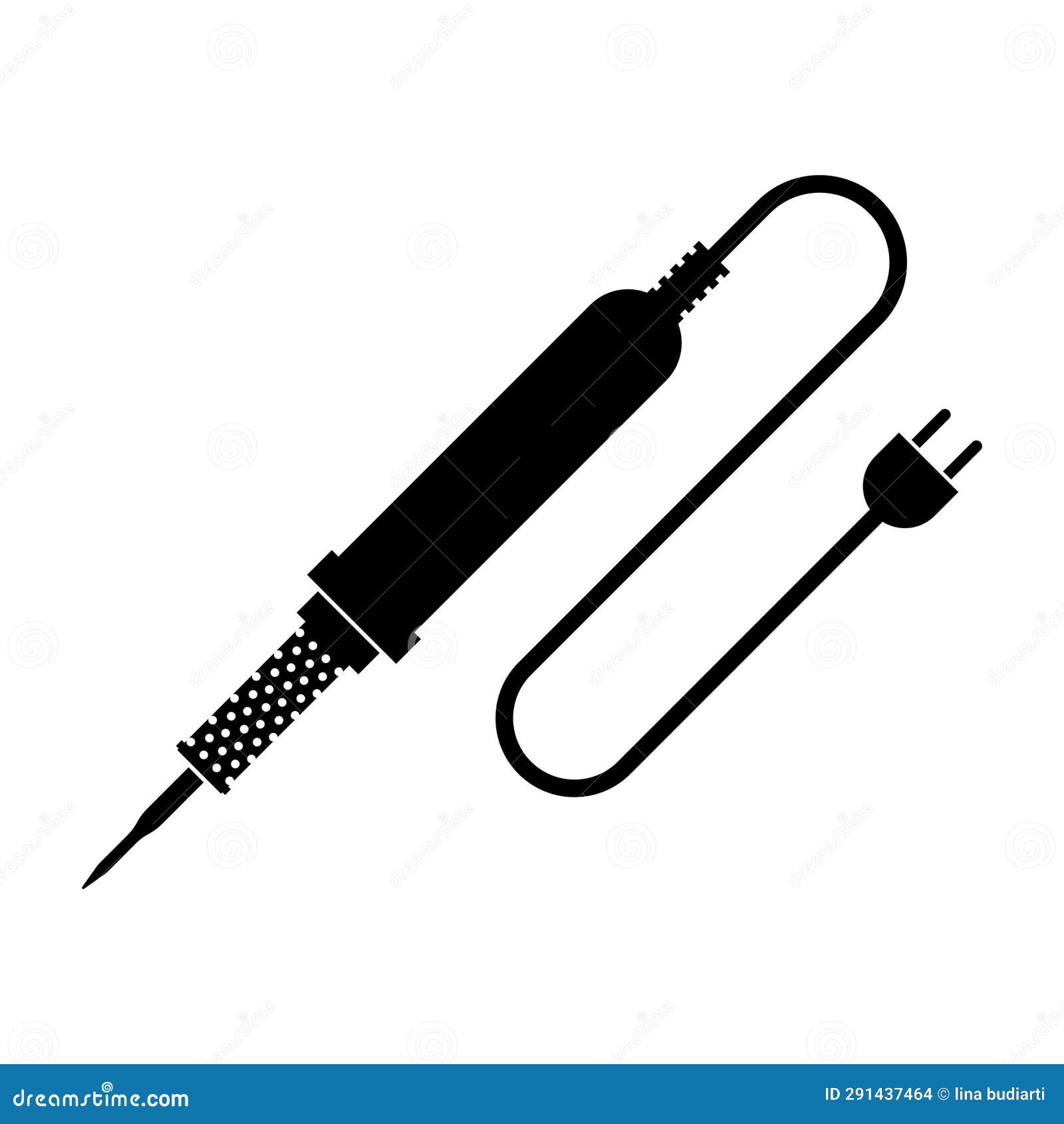 Solder iron icon stock vector. Illustration of holding - 291437464