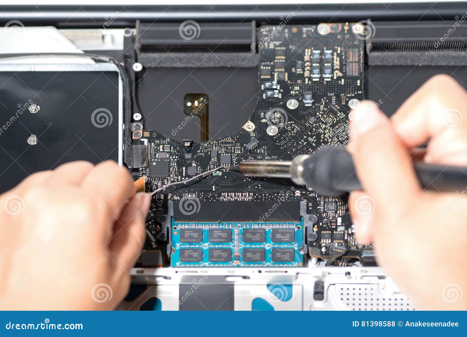 Solder mainboard stock photo. Image of tech, electrical - 81398588