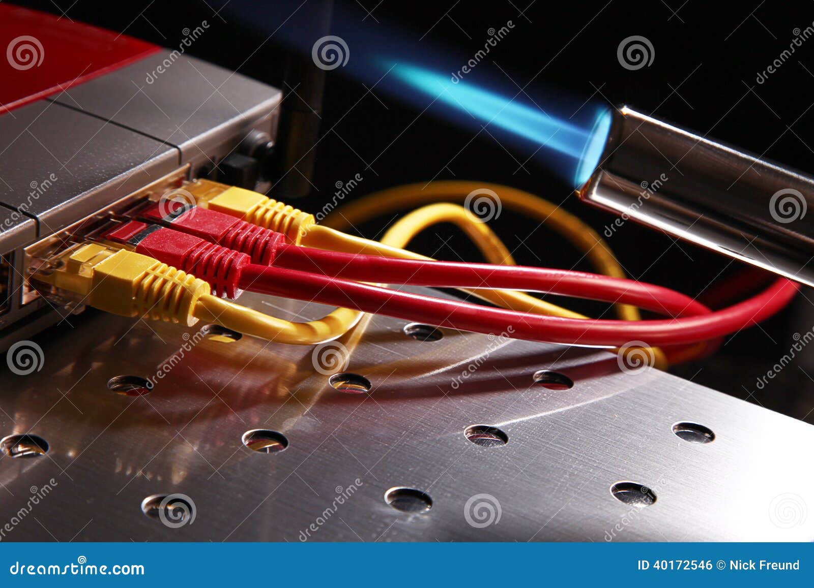 Soldered To a Technology, Fire Wall Stock Photo - Image of iron ...
