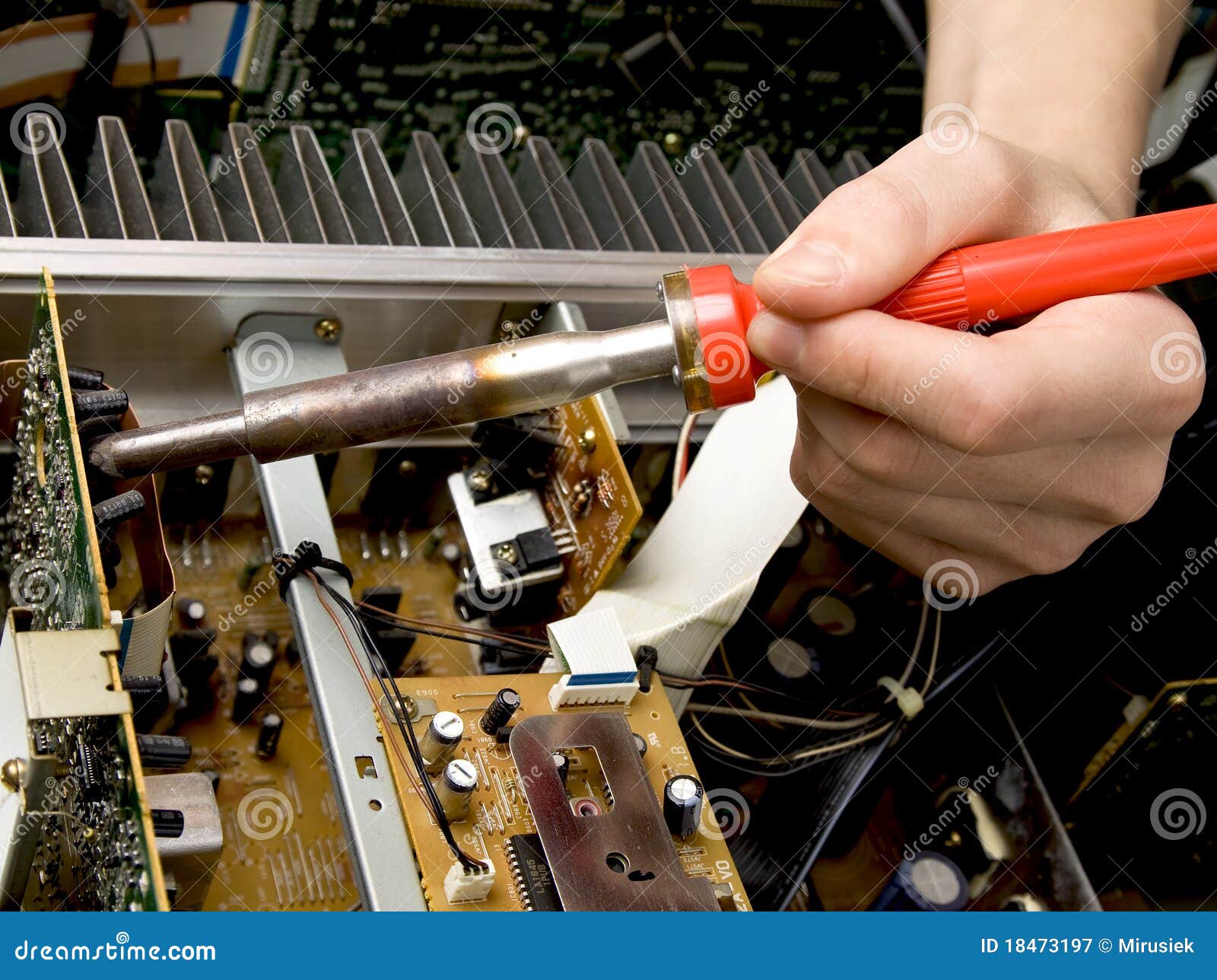 Soldering stock image. Image of solder, technology, chip - 18473197