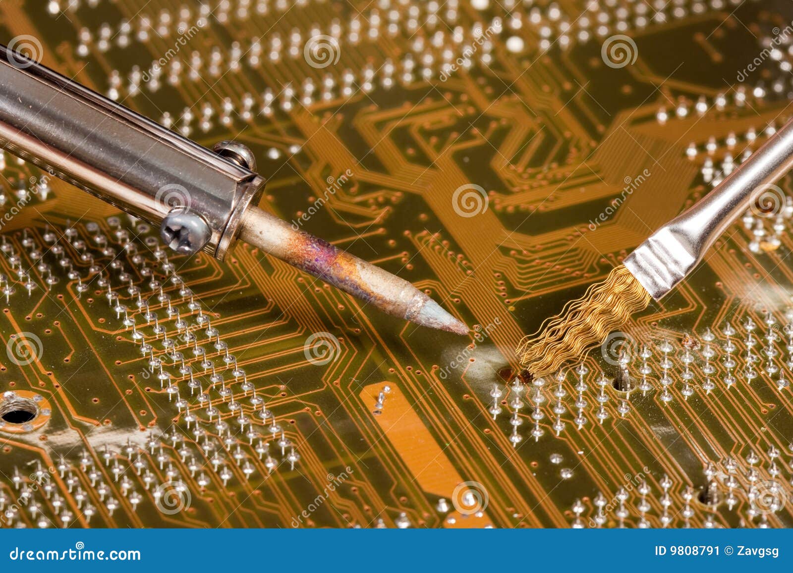Soldering a computer board stock image. Image of manufacturing - 9808791