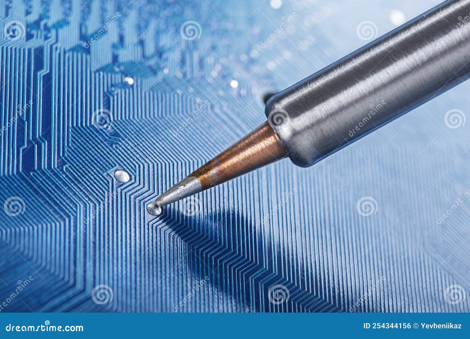 Soldering Electronic Components Onto the PCB. Electronics Repair and ...