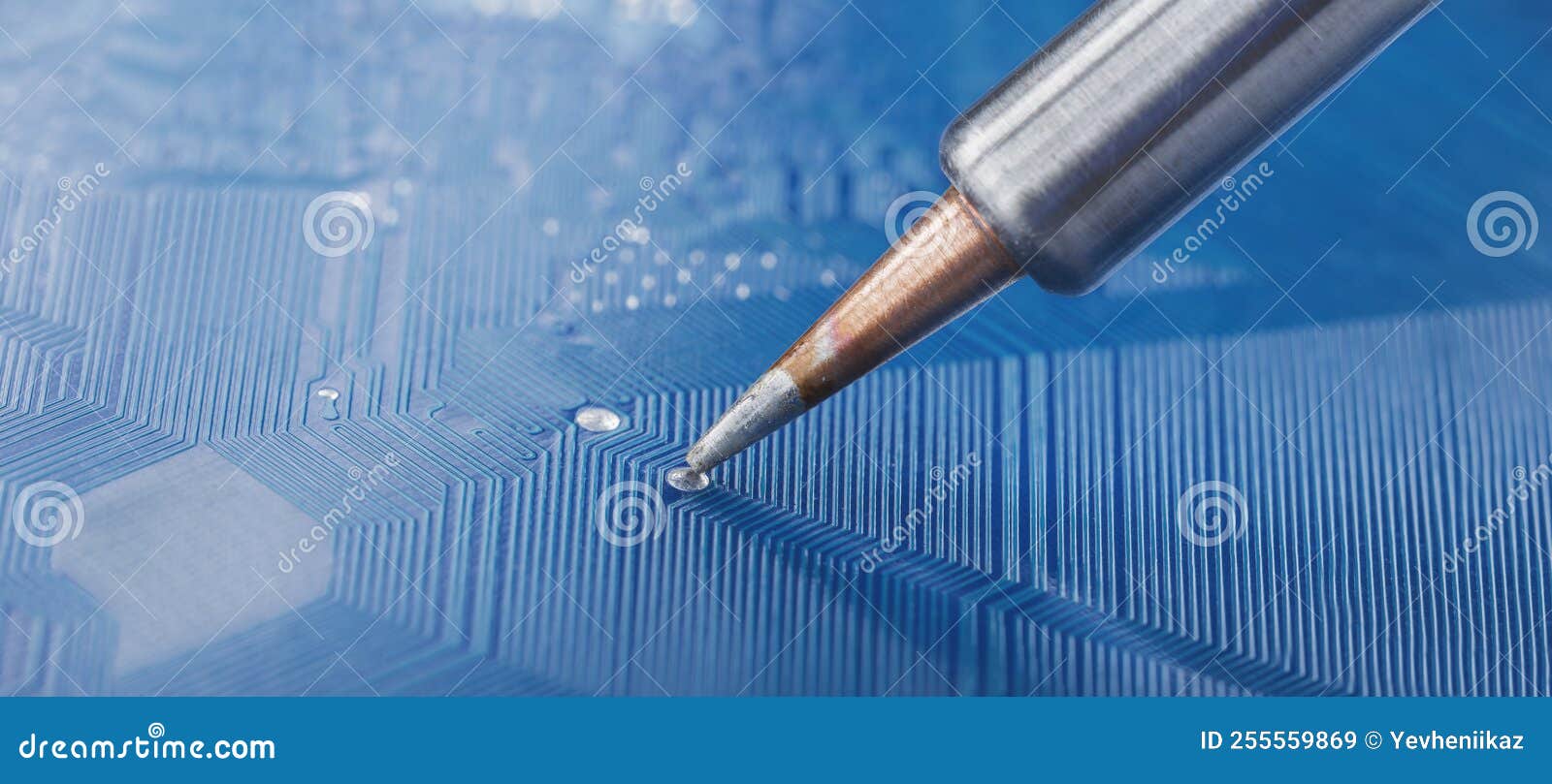 Soldering Electronic Components Onto the PCB. Electronics Repair and ...