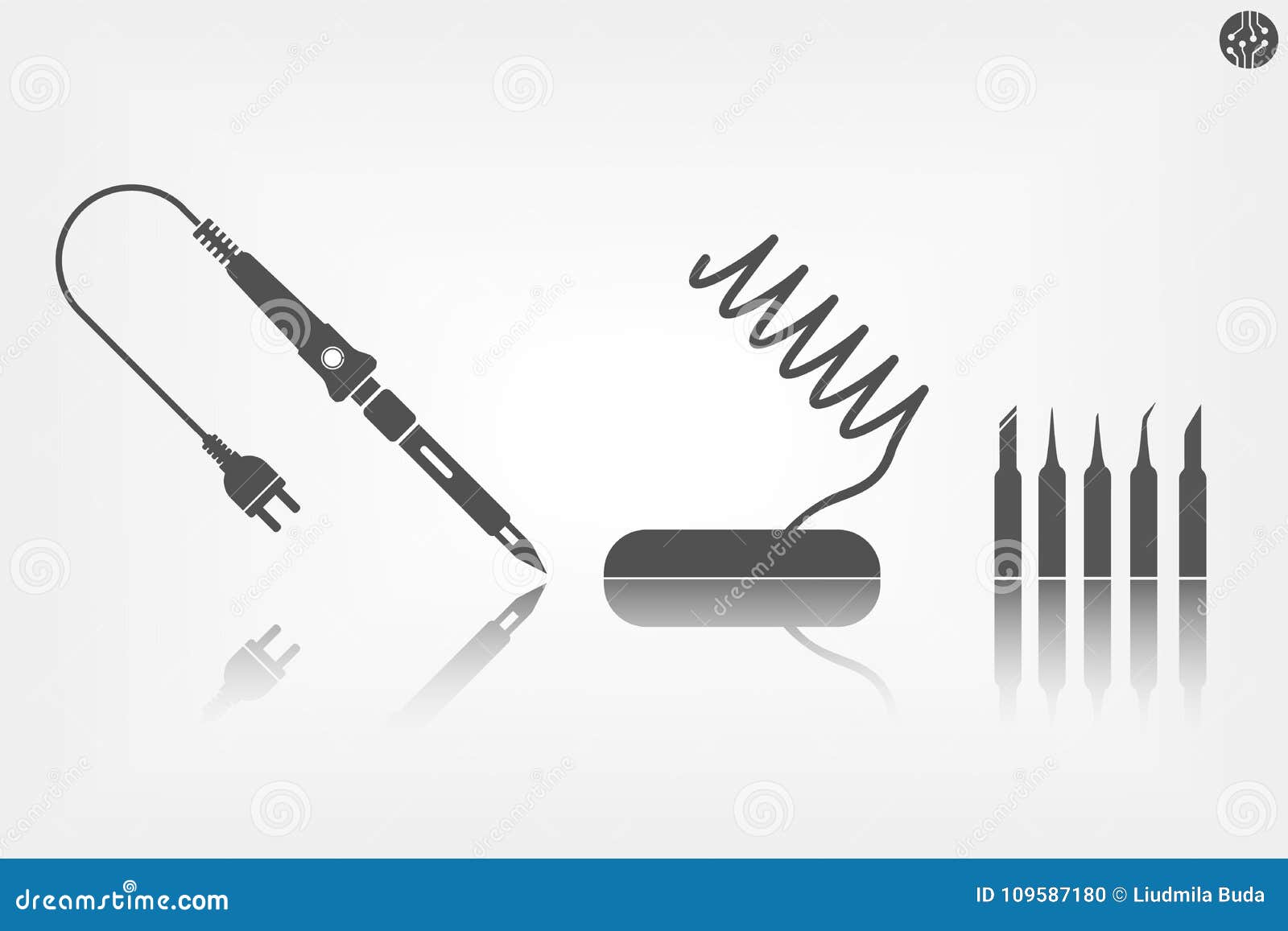 Soldering icons vector stock vector. Illustration of clamp - 109587180