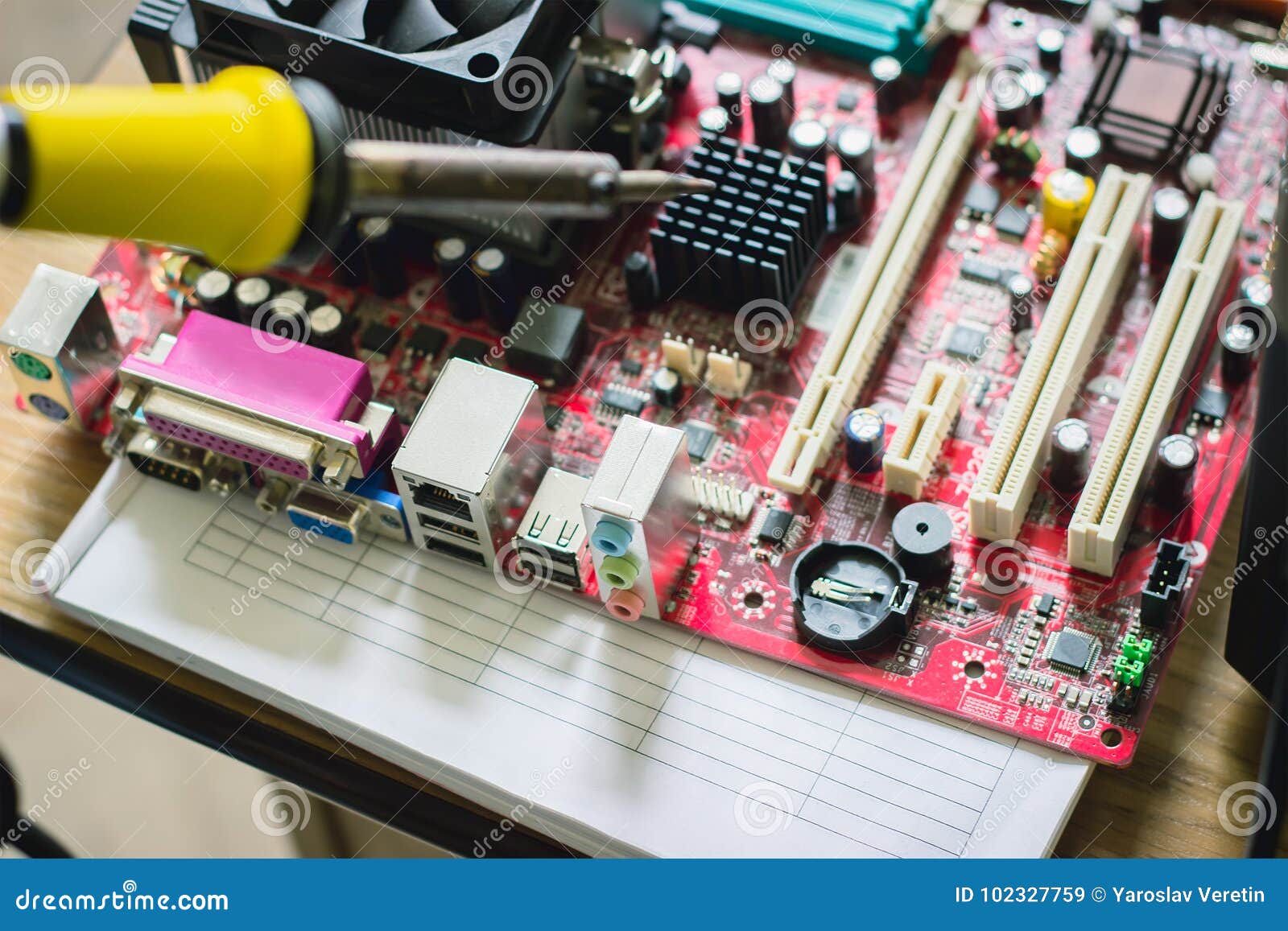 Soldering Iron Microprocessor, Chip Stock Image - Image of abstract ...