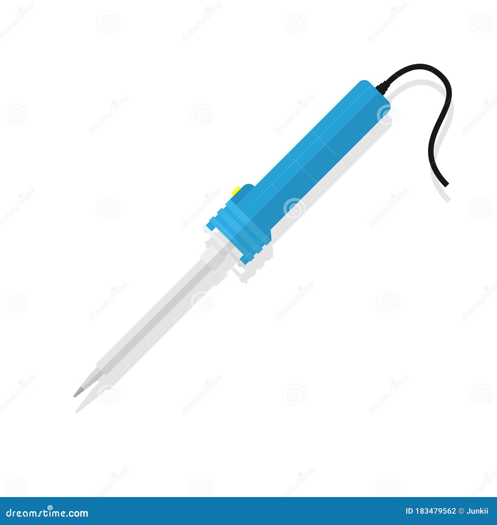 Soldering Iron Flat Vector Design Isolated on White Background ...