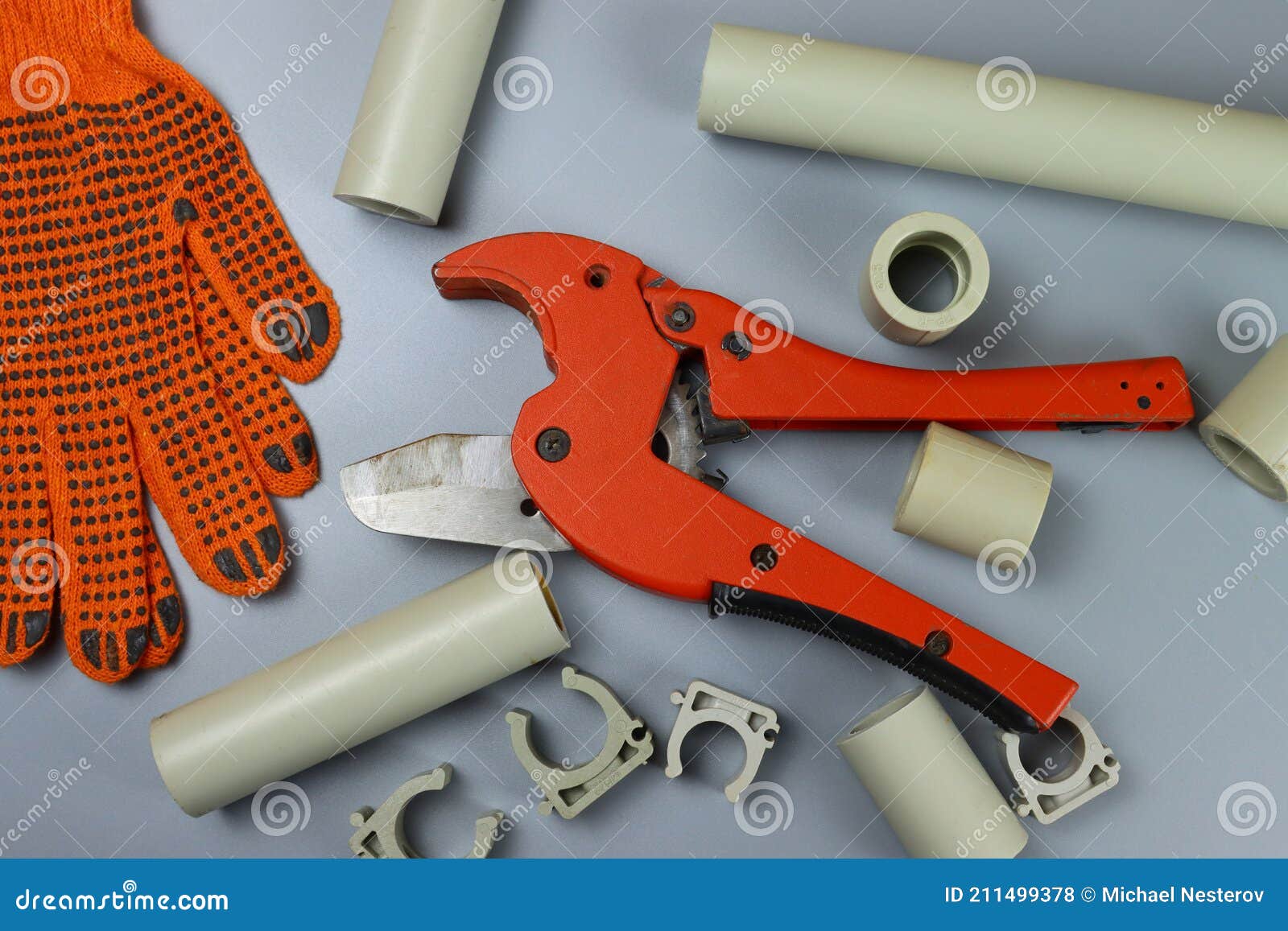 Scissors With A Plastic Handle That Has Been Replaced By A Self-made ...