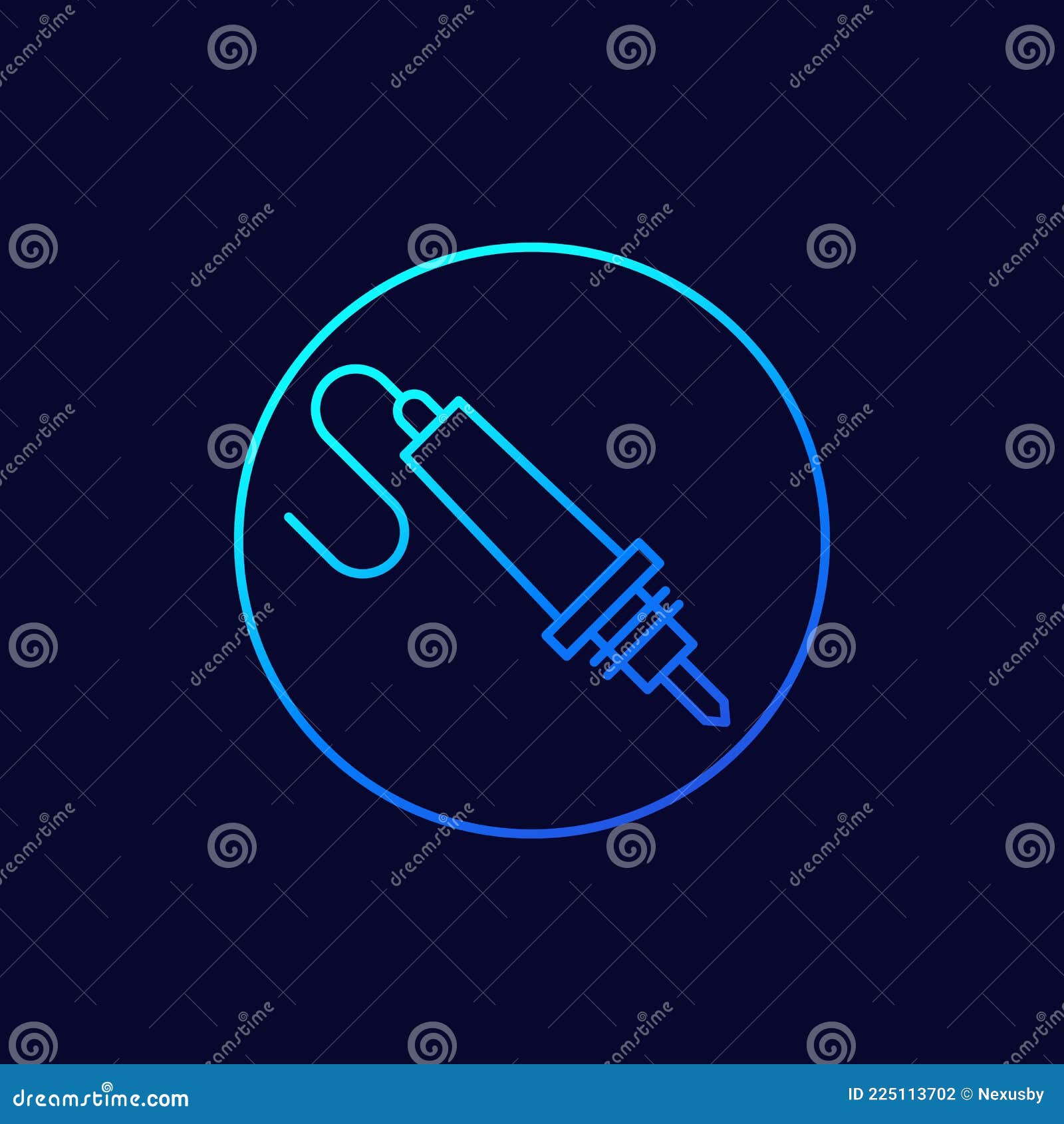 Iron Solder Vector Outline Icon. Vector Illustration Soldering On White ...
