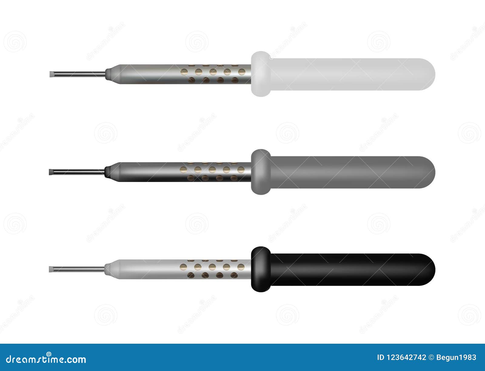 Soldering Iron in the Vector on a White Background. Stock Vector ...