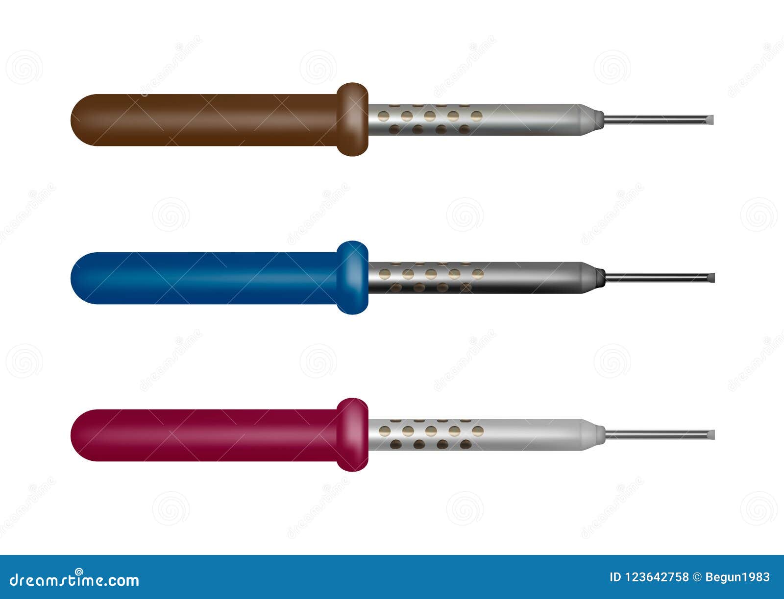 Soldering Iron in the Vector on a White Background. Stock Vector ...