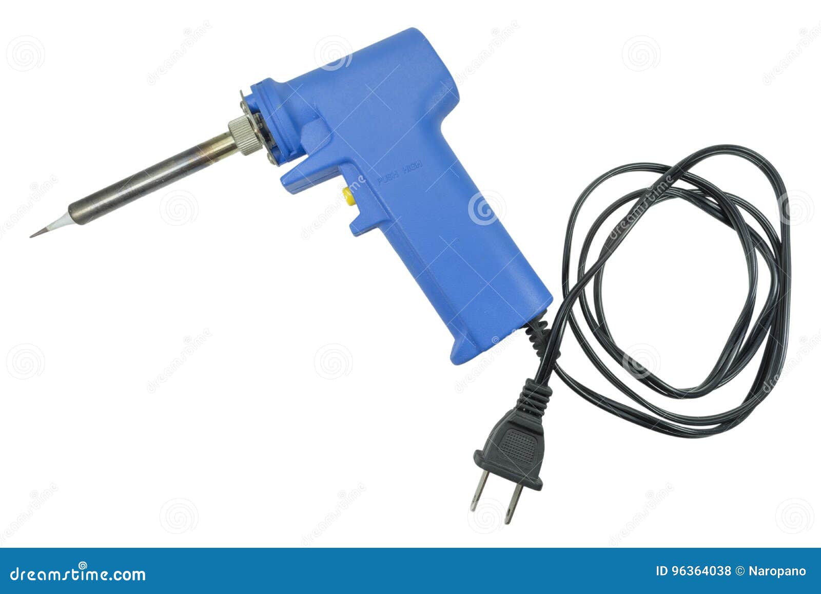 Soldering iron on a white stock photo. Image of isolated - 96364038