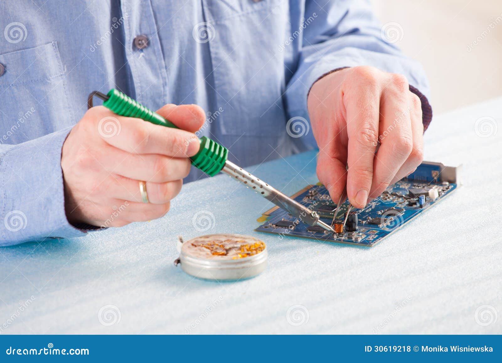 Soldering stock photo. Image of circuit, electricity - 30619218
