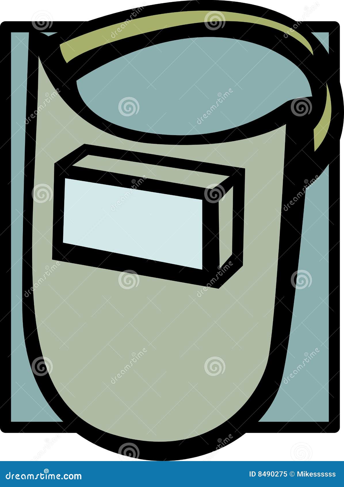 Welding Mask And Crossed Welding Torches Cartoon Vector | CartoonDealer ...
