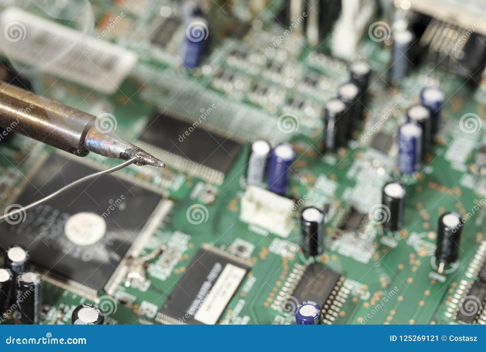 Soldering stock image. Image of chip, processor, solder - 125269121
