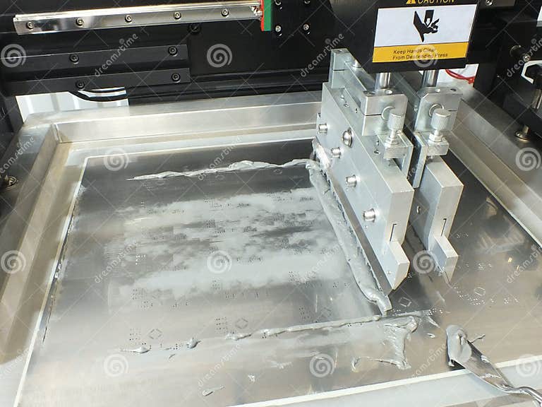 Soldering Paste Application Equipment Stock Photo - Image of wheel ...