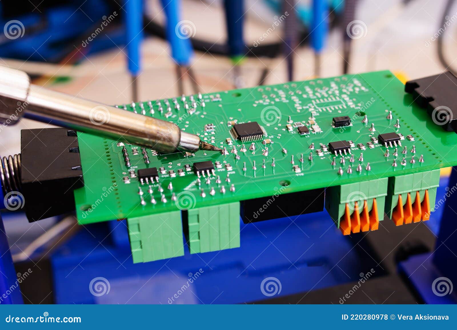 Soldering Process Royalty-Free Stock Photo | CartoonDealer.com #17121711
