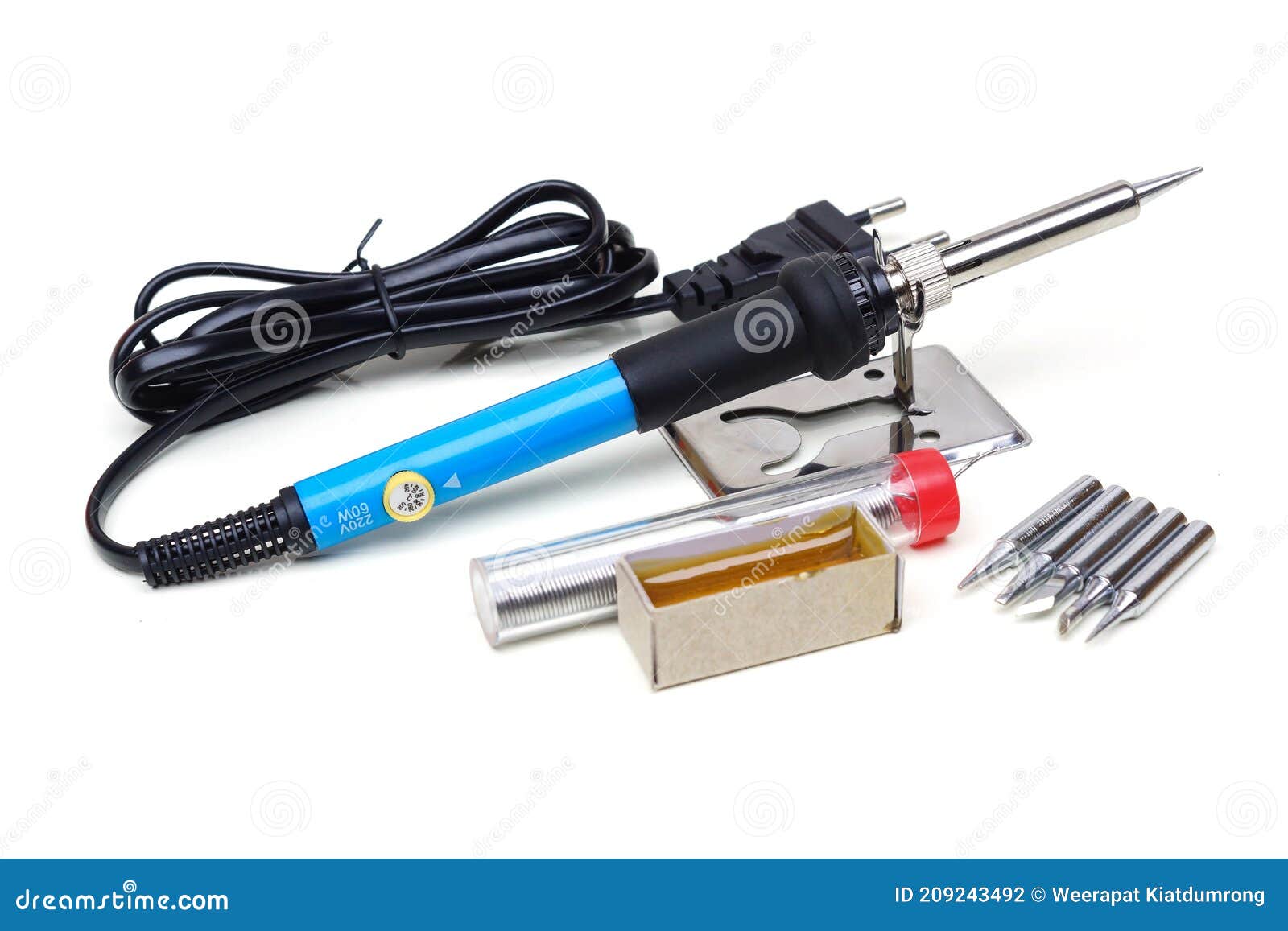Soldering Tools for Electricians Stock Photo - Image of object, component: 209243492