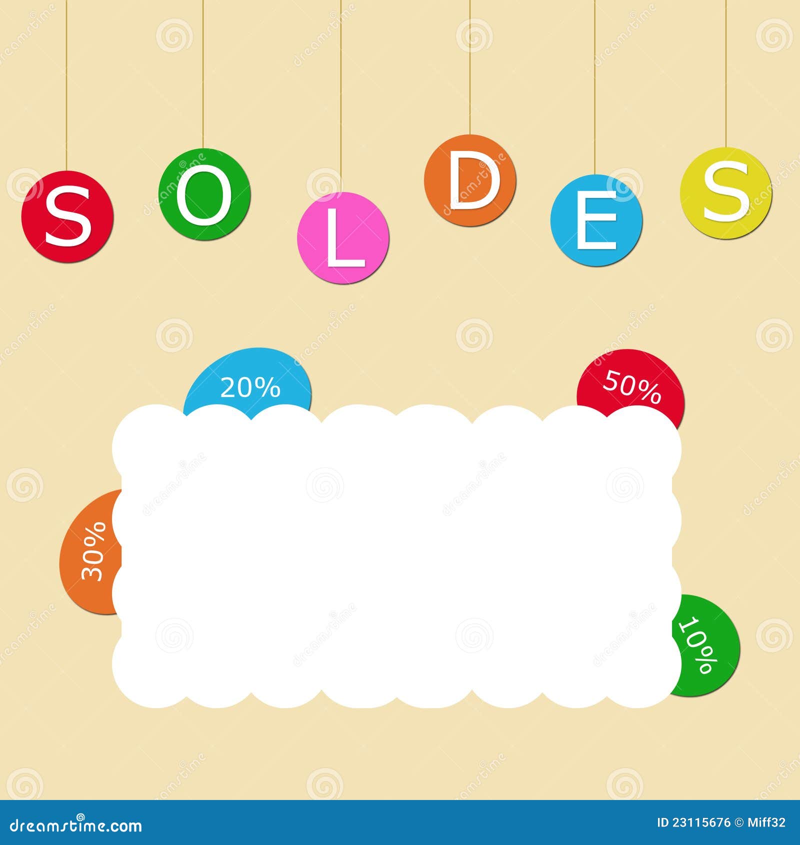 Soldes stock illustration. Illustration of green, retail - 23115676
