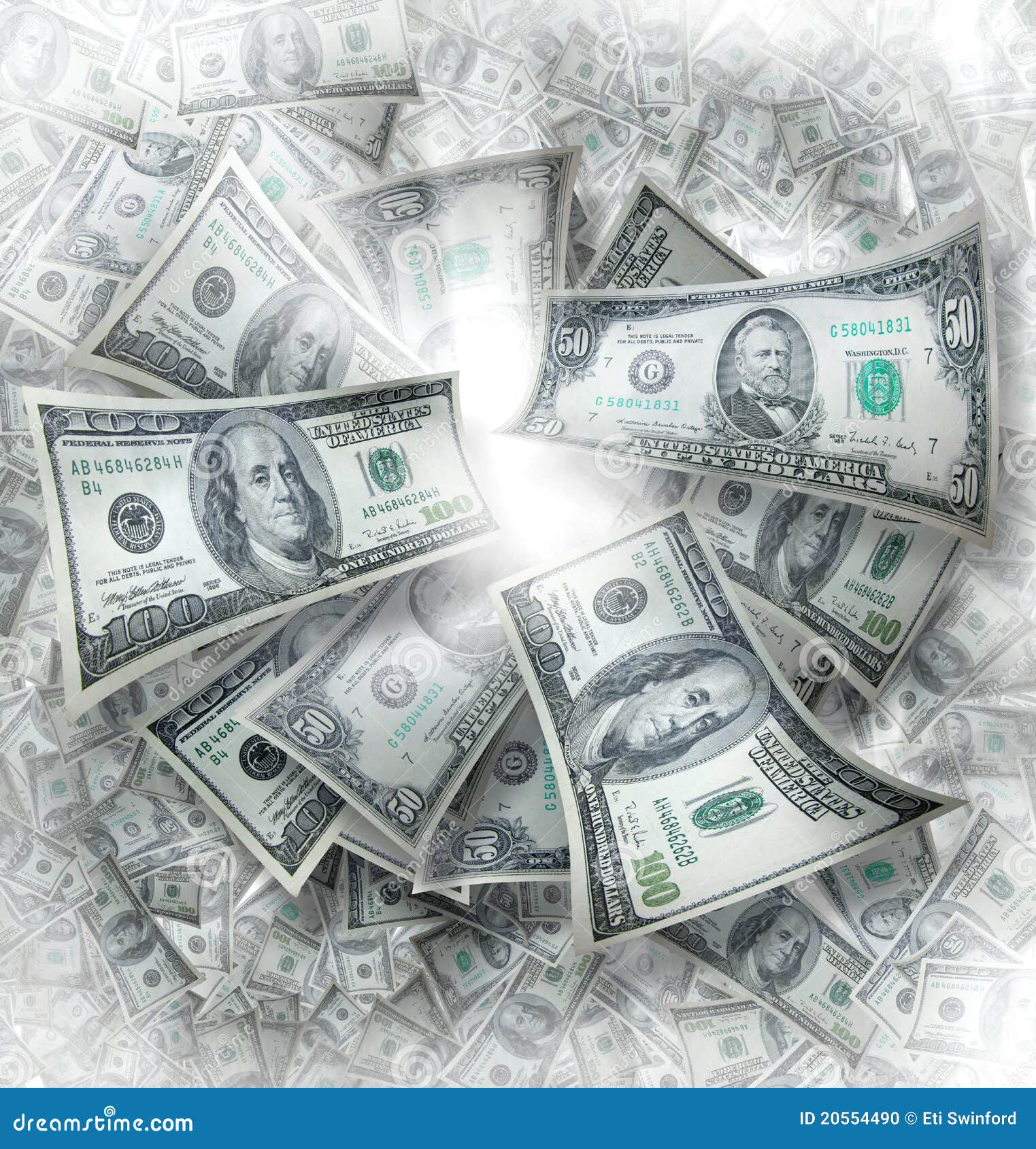 Soldi fotografia stock. Immagine di cinquanta, dollari - 20554490