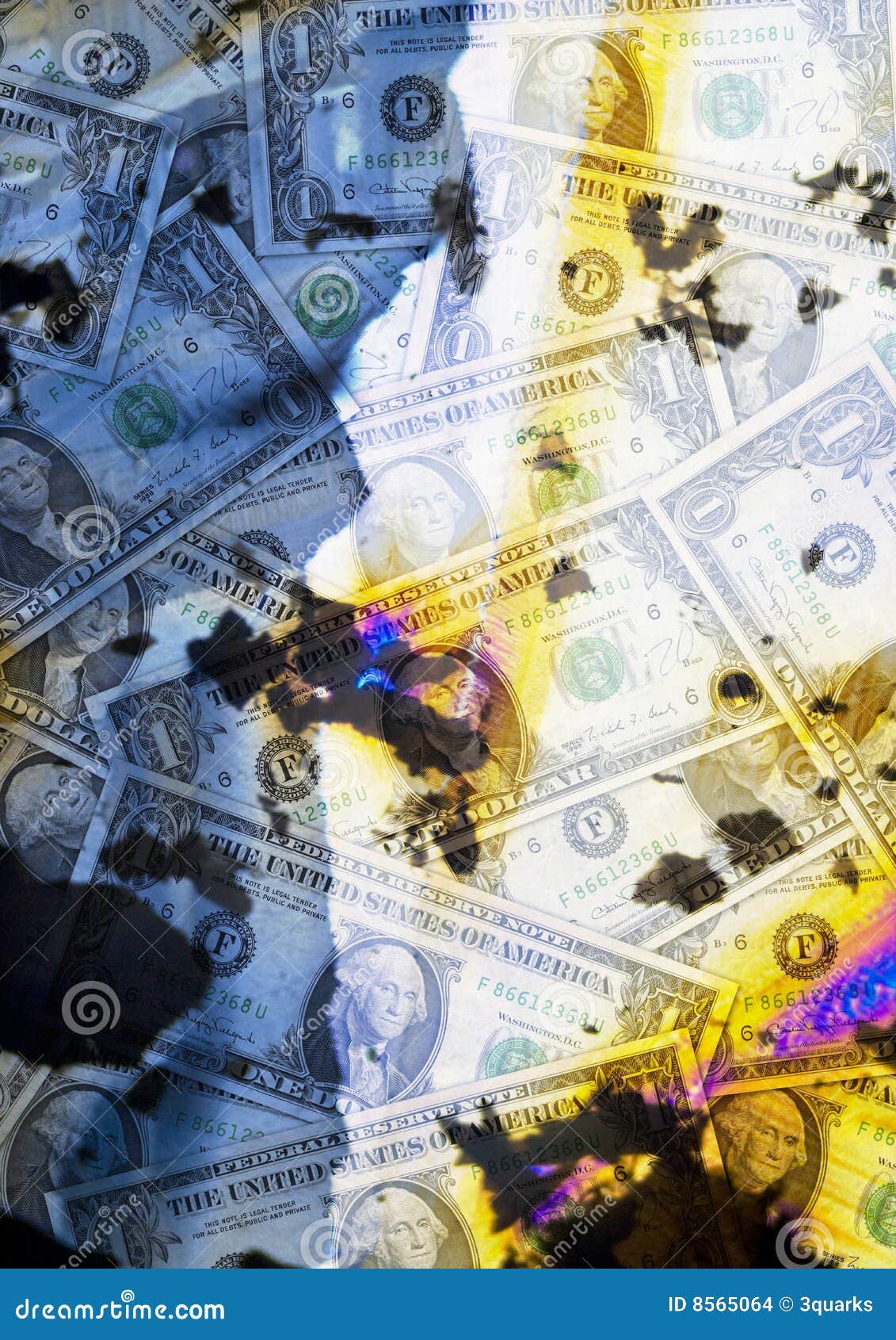 Soldi fotografia stock. Immagine di colori, dollari, collage - 8565064