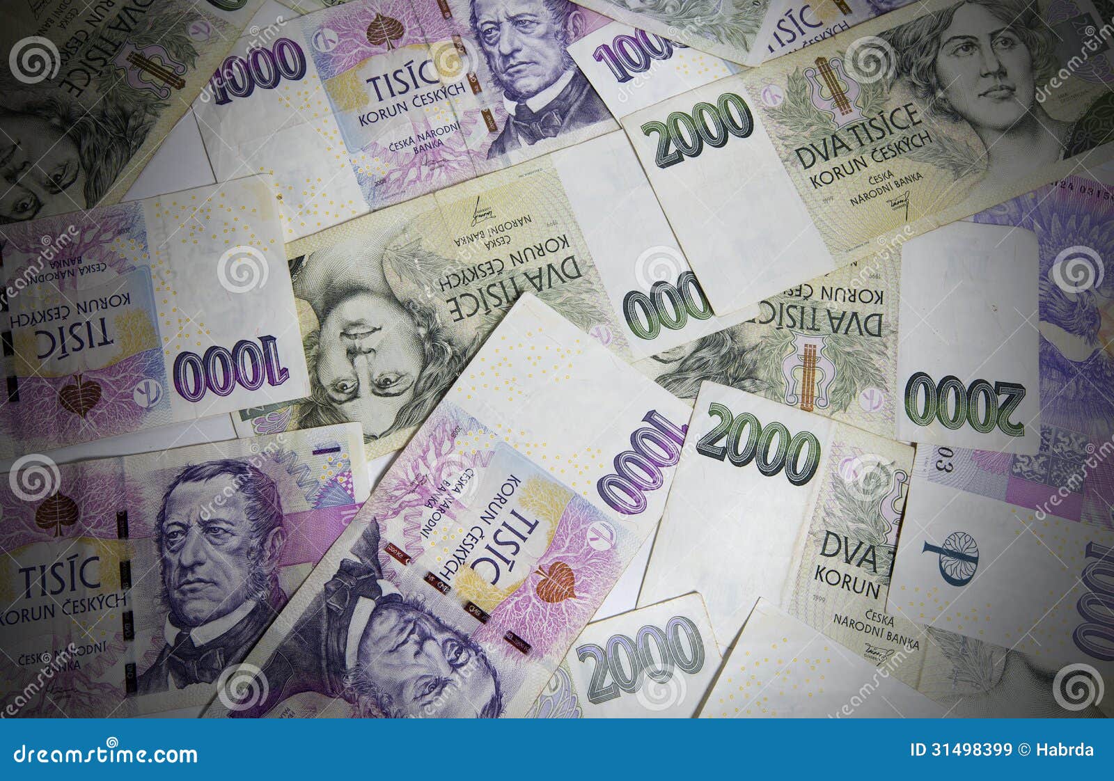 Soldi cechi, corone ceche immagine stock. Immagine di bancario - 31498399