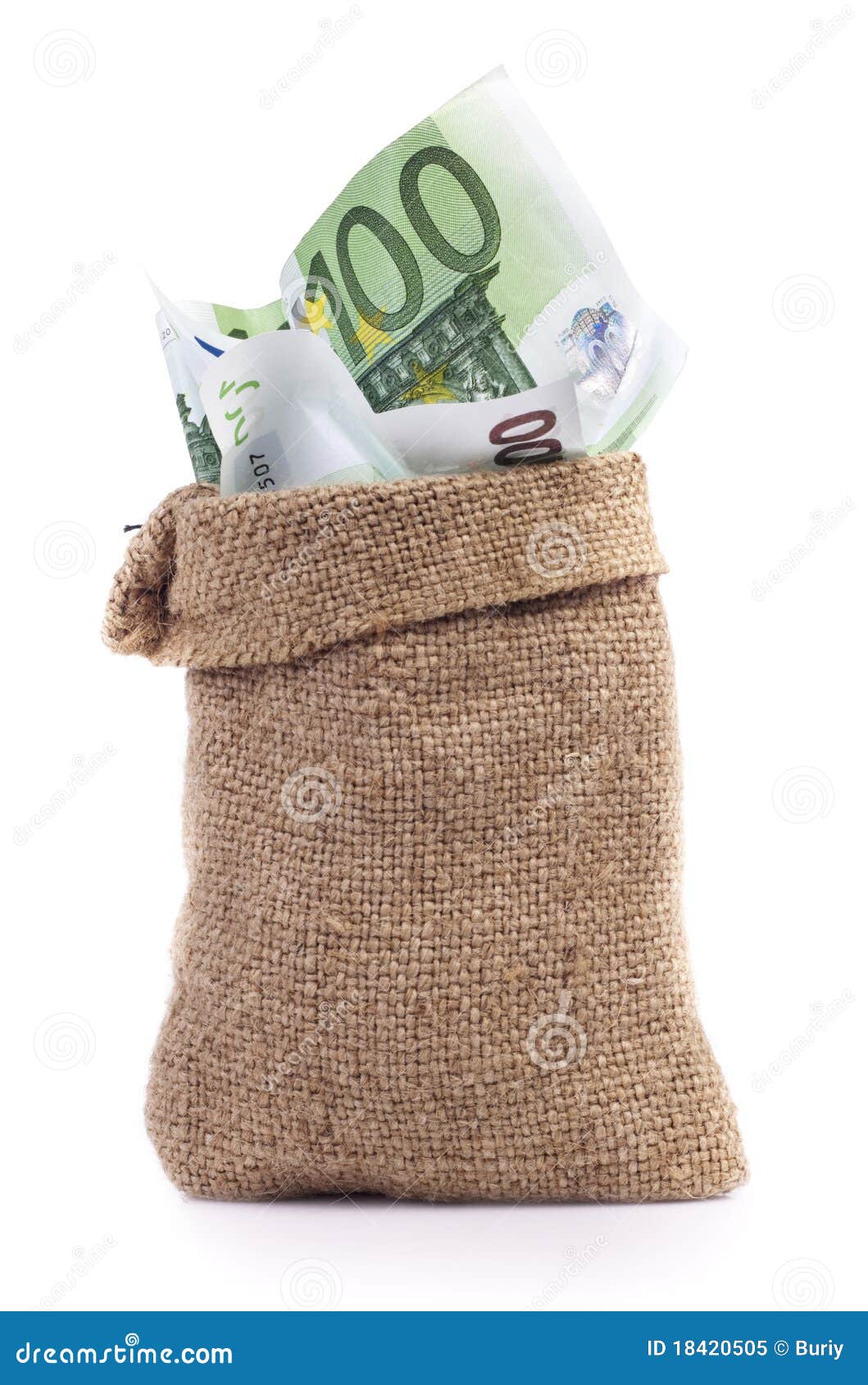 Soldi del sacchetto immagine stock. Immagine di riforma - 18420505