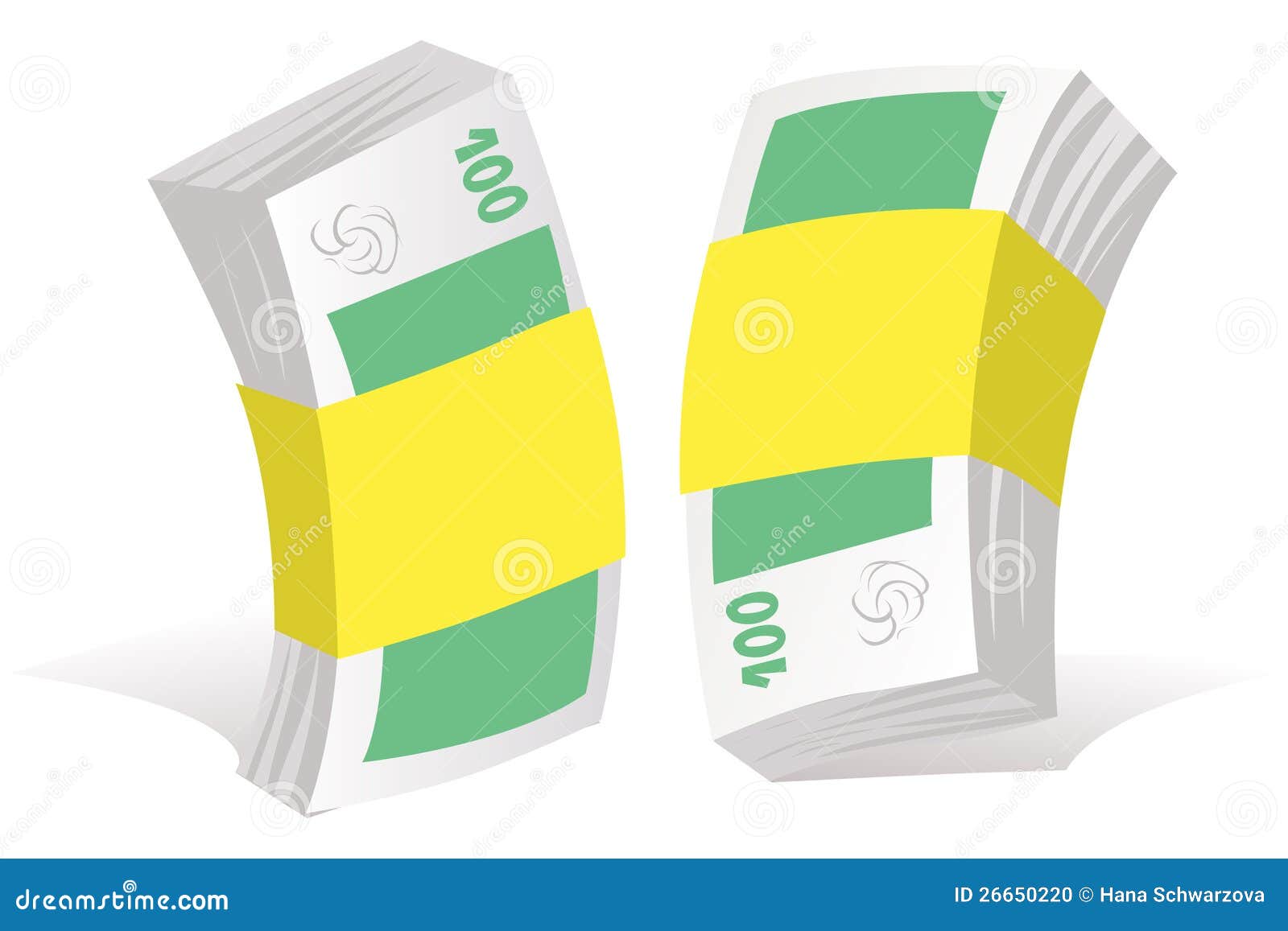 Soldi di carta illustrazione vettoriale. Illustrazione di banca - 26650220