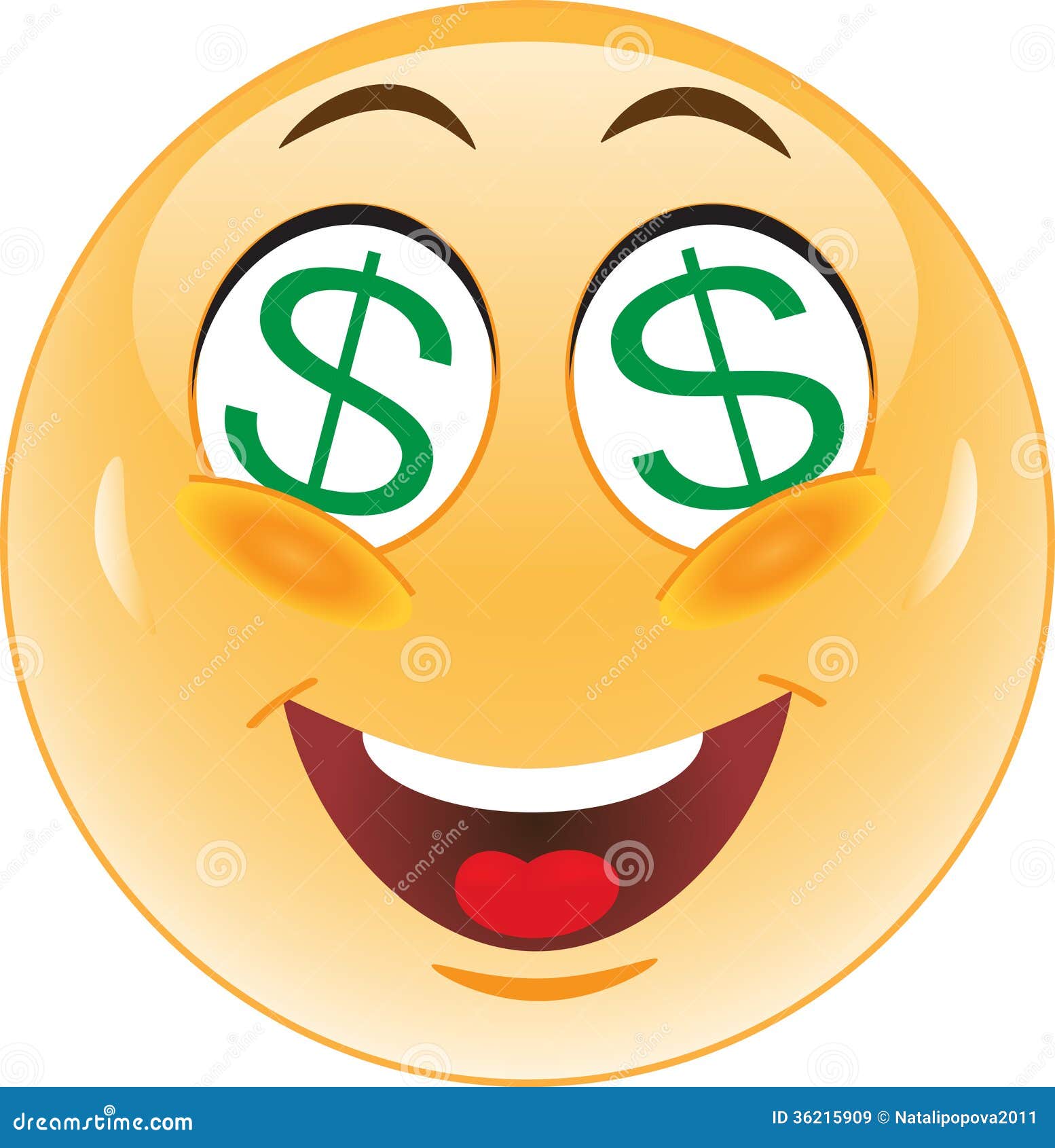 Soldi Sorridente Del Dollaro Illustrazione Vettoriale - Illustrazione ...