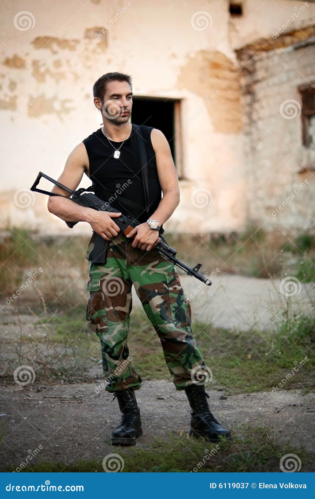 Soldier stock image. Image of hunting, bullet, reservation - 6119037