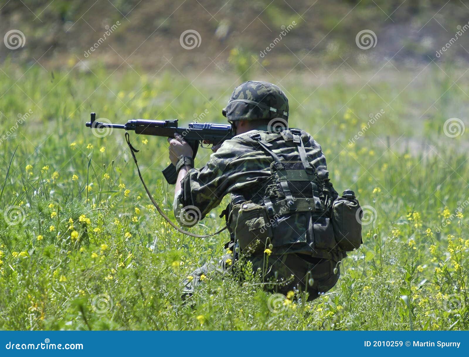 Soldier in action stock image. Image of nato, trooper - 2010259