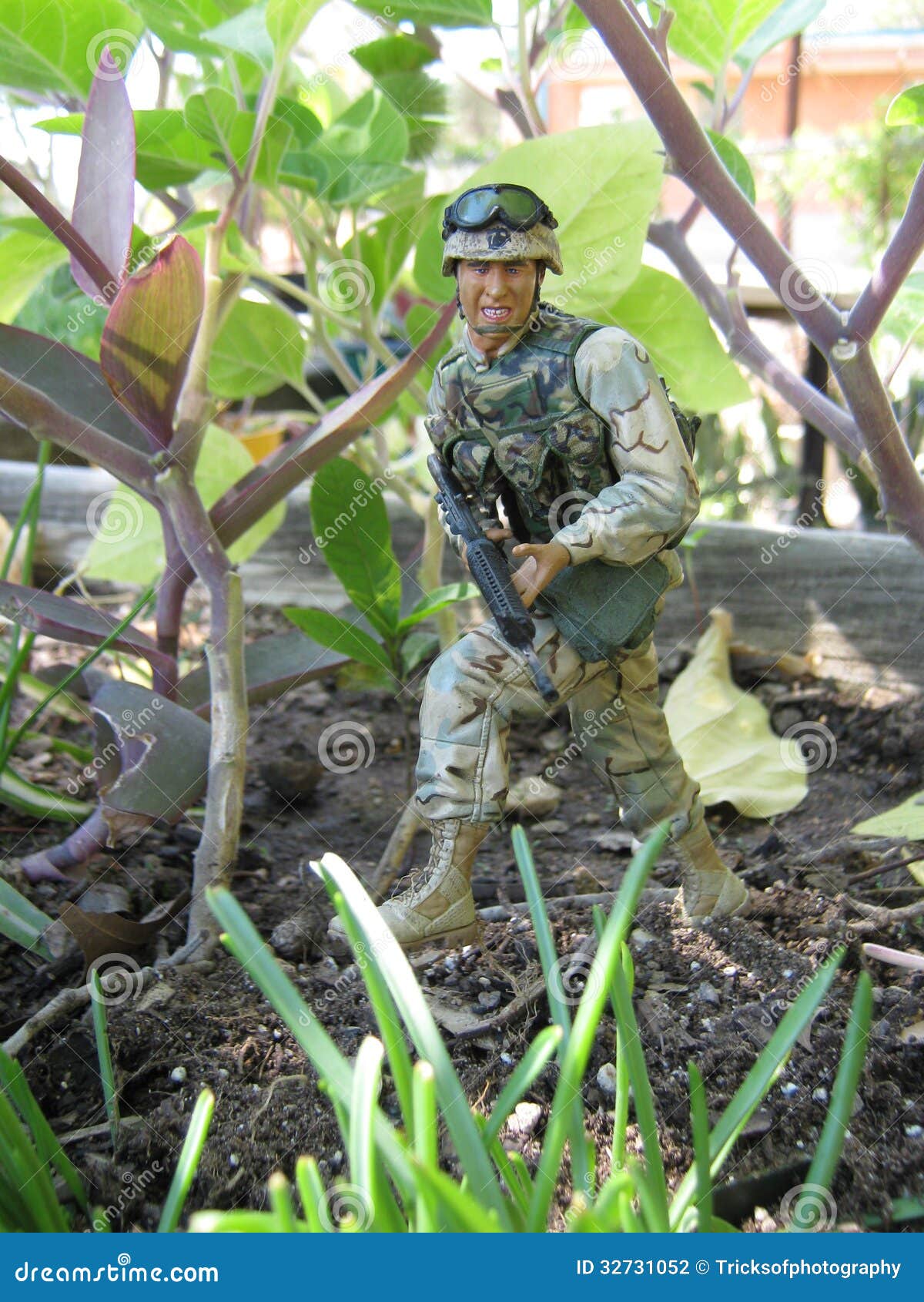 Soldier Action Figure stock photo. Image of militant - 32731052