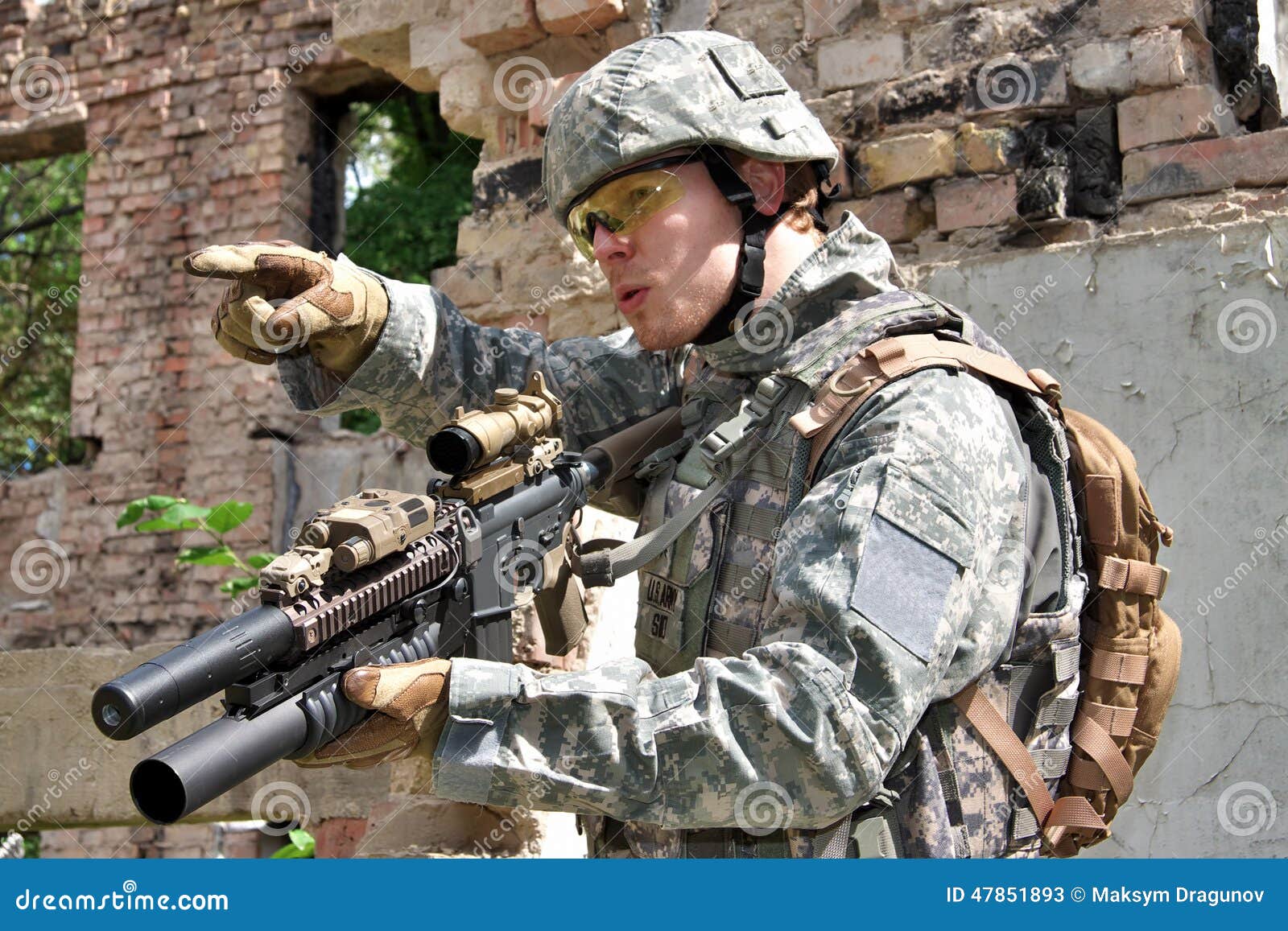 Soldier in action stock image. Image of military, male - 47851893