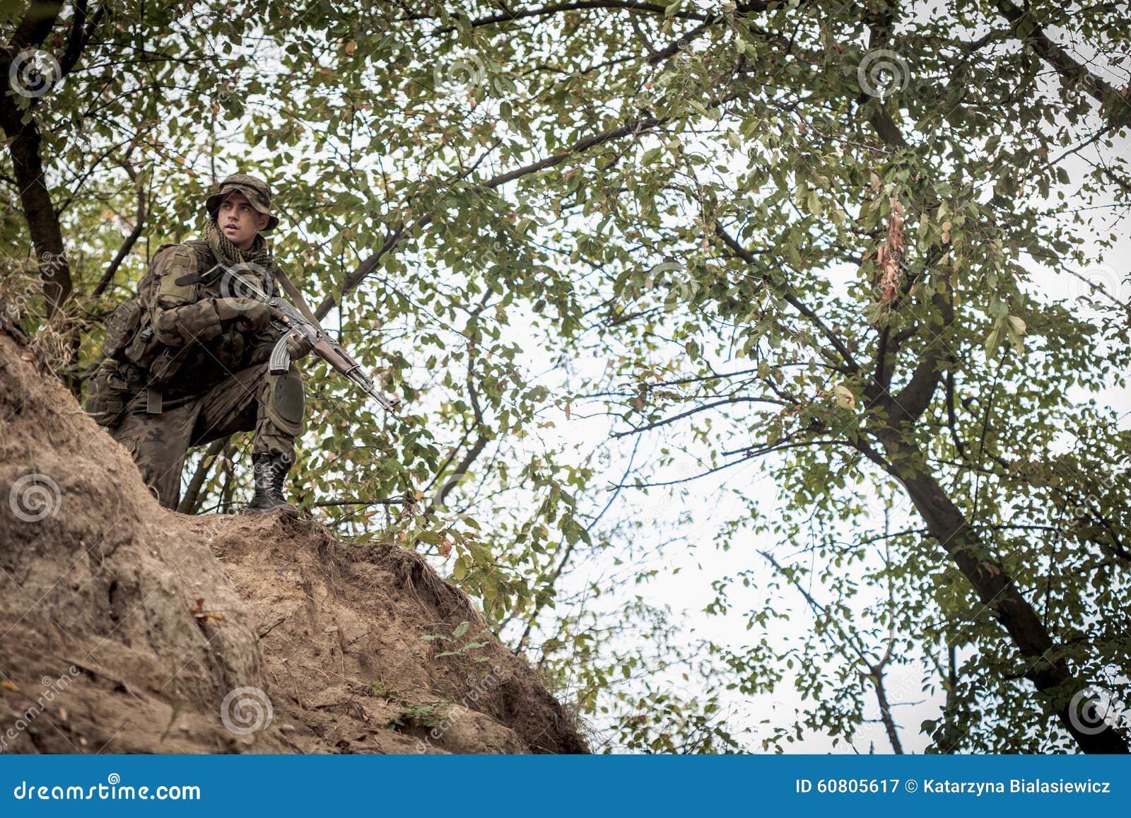 Soldier in the battlefield stock image. Image of uniform - 60805617