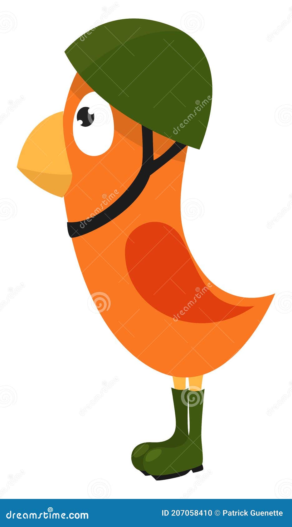 Soldier Bird, Illustration, Vector Stock Vector - Illustration of ...