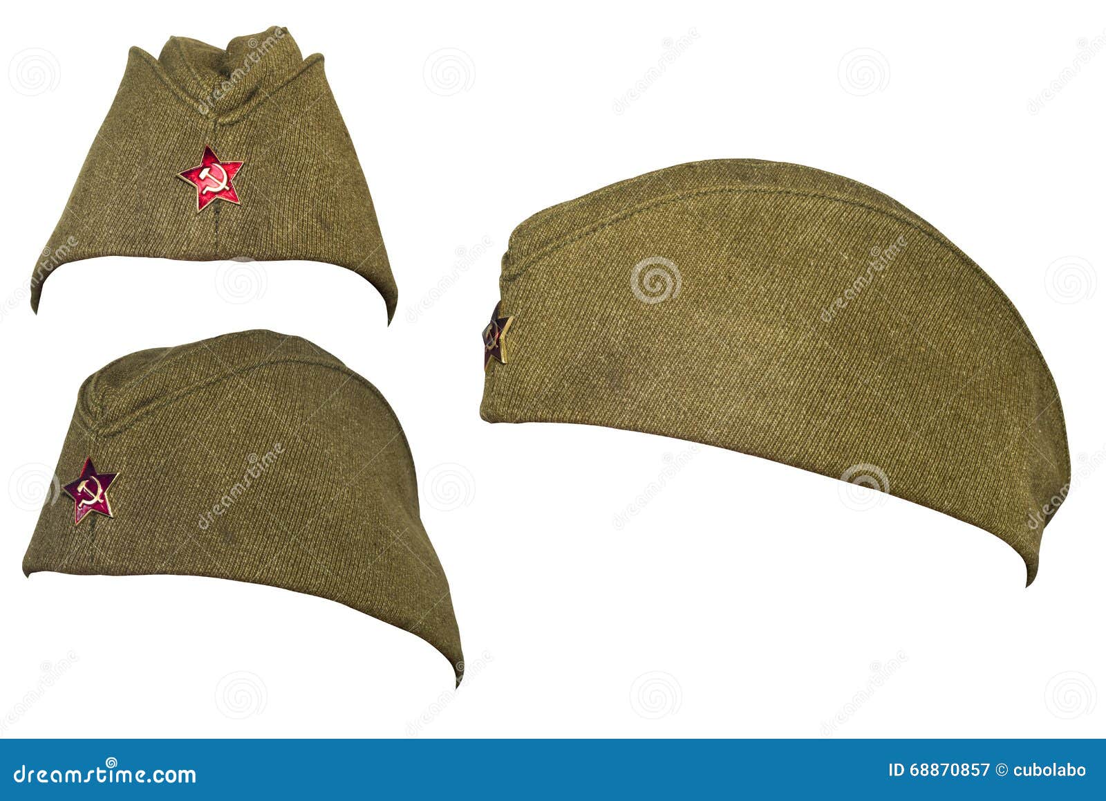 Soldier Cap of Russian Army in the Time of Communism Stock Image ...