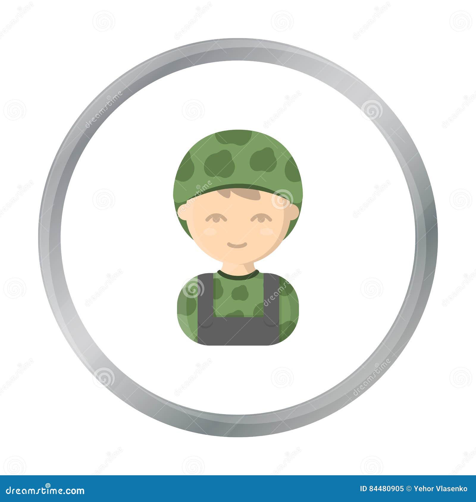 Soldier Cartoon Icon. Illustration for Web and Mobile Design. Stock ...