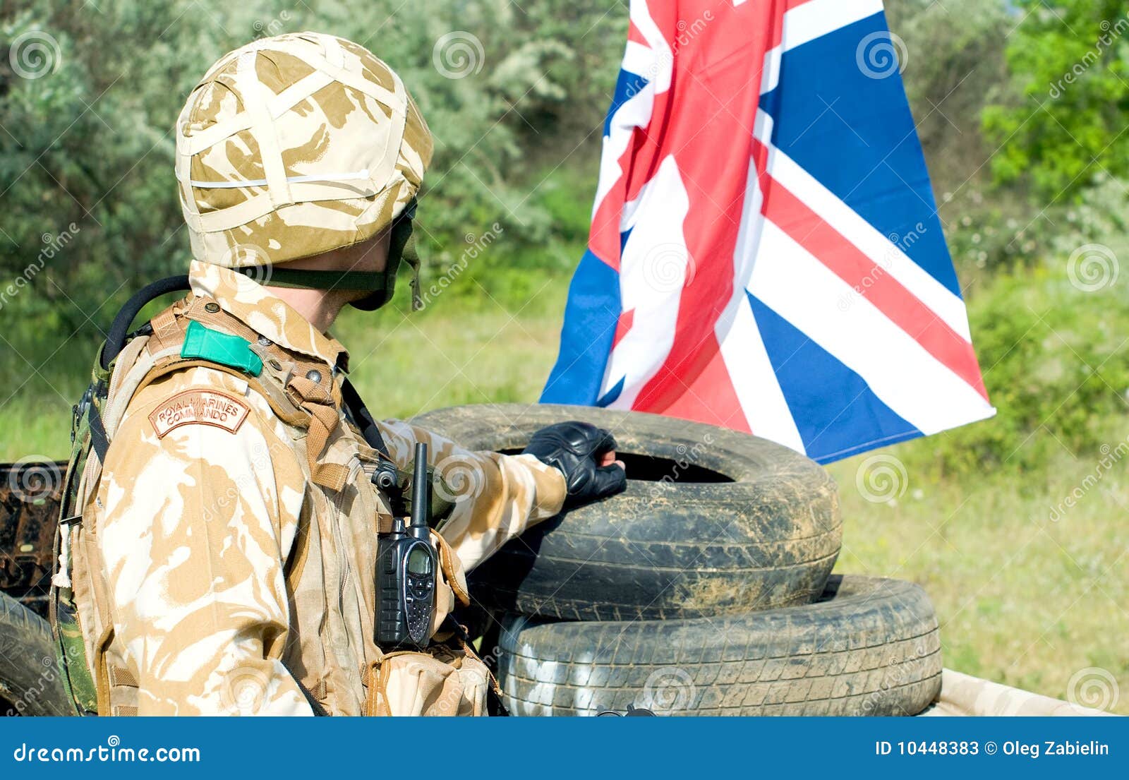 Soldier at the checkpoint stock image. Image of special - 10448383