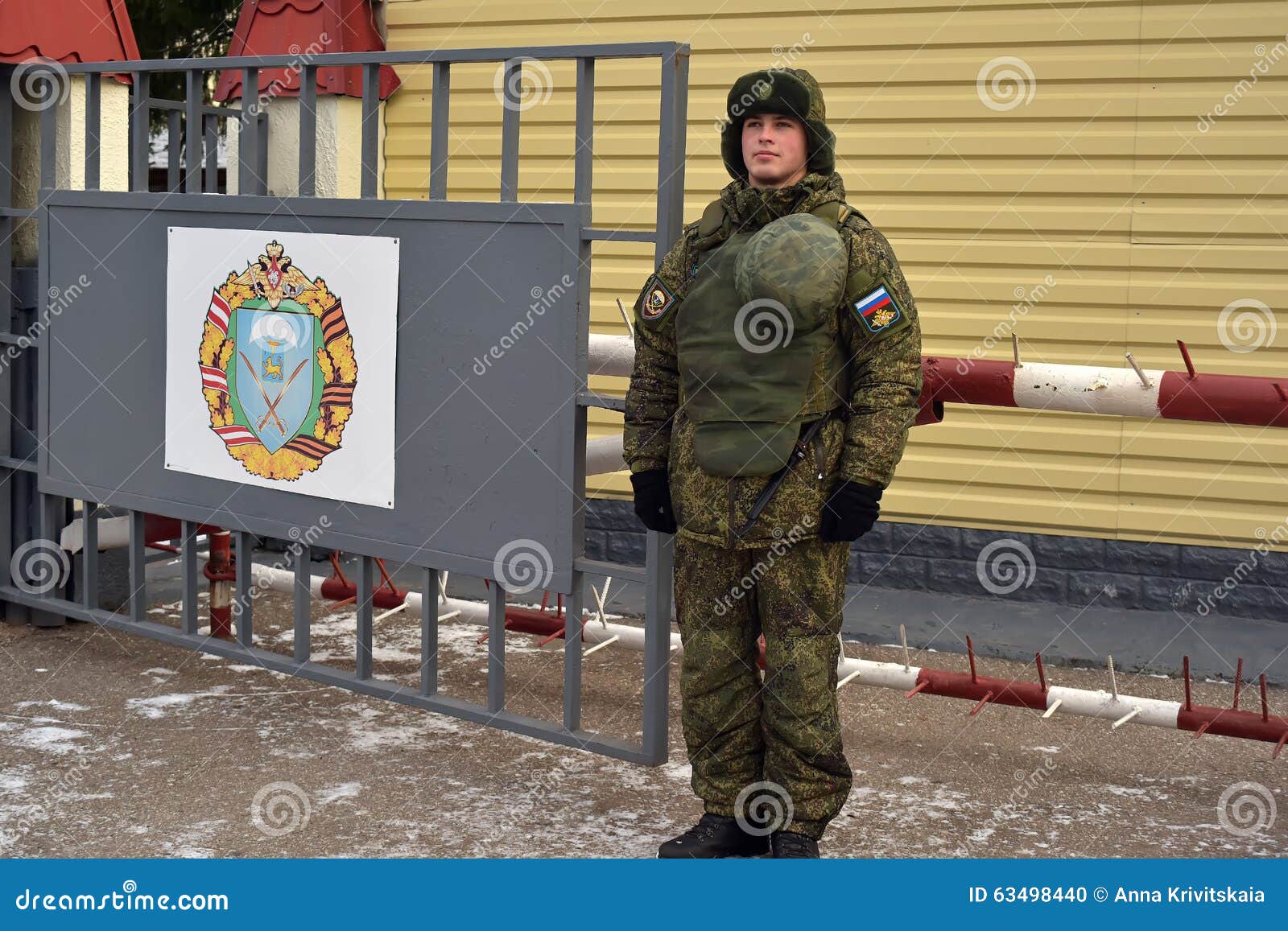 The Soldier at the Checkpoint Editorial Image - Image of forces, people ...