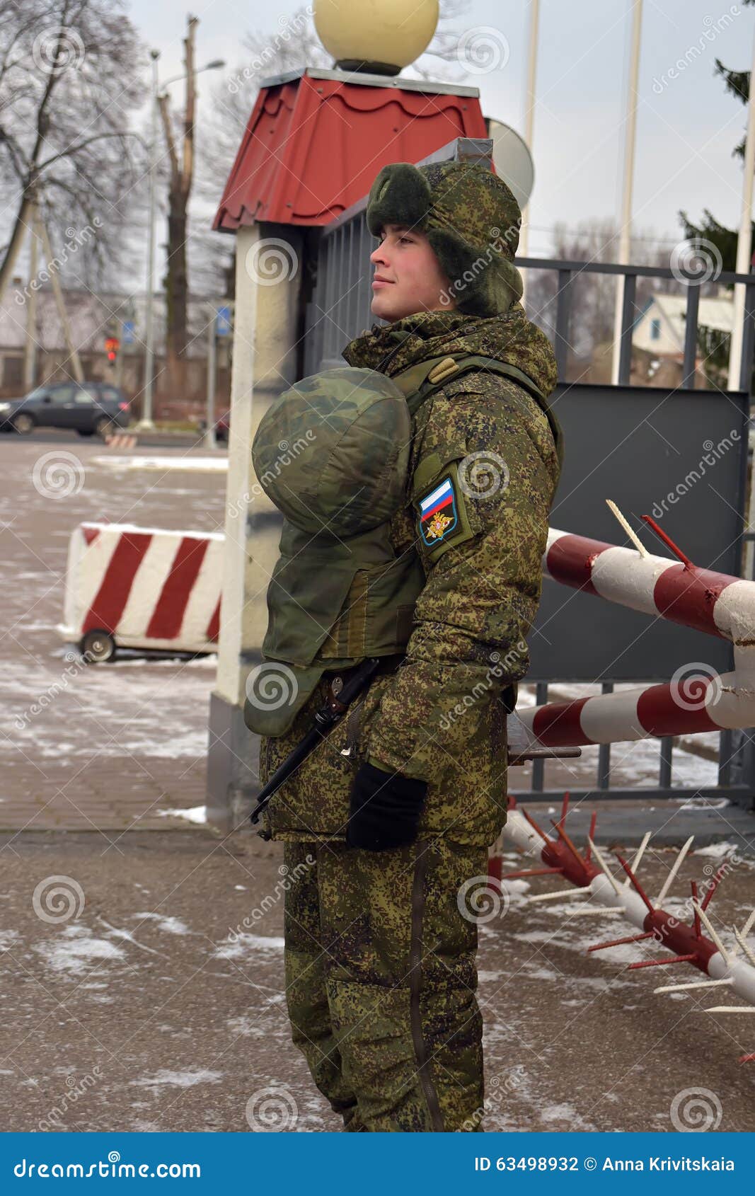 The Soldier at the Checkpoint Editorial Photography - Image of action ...