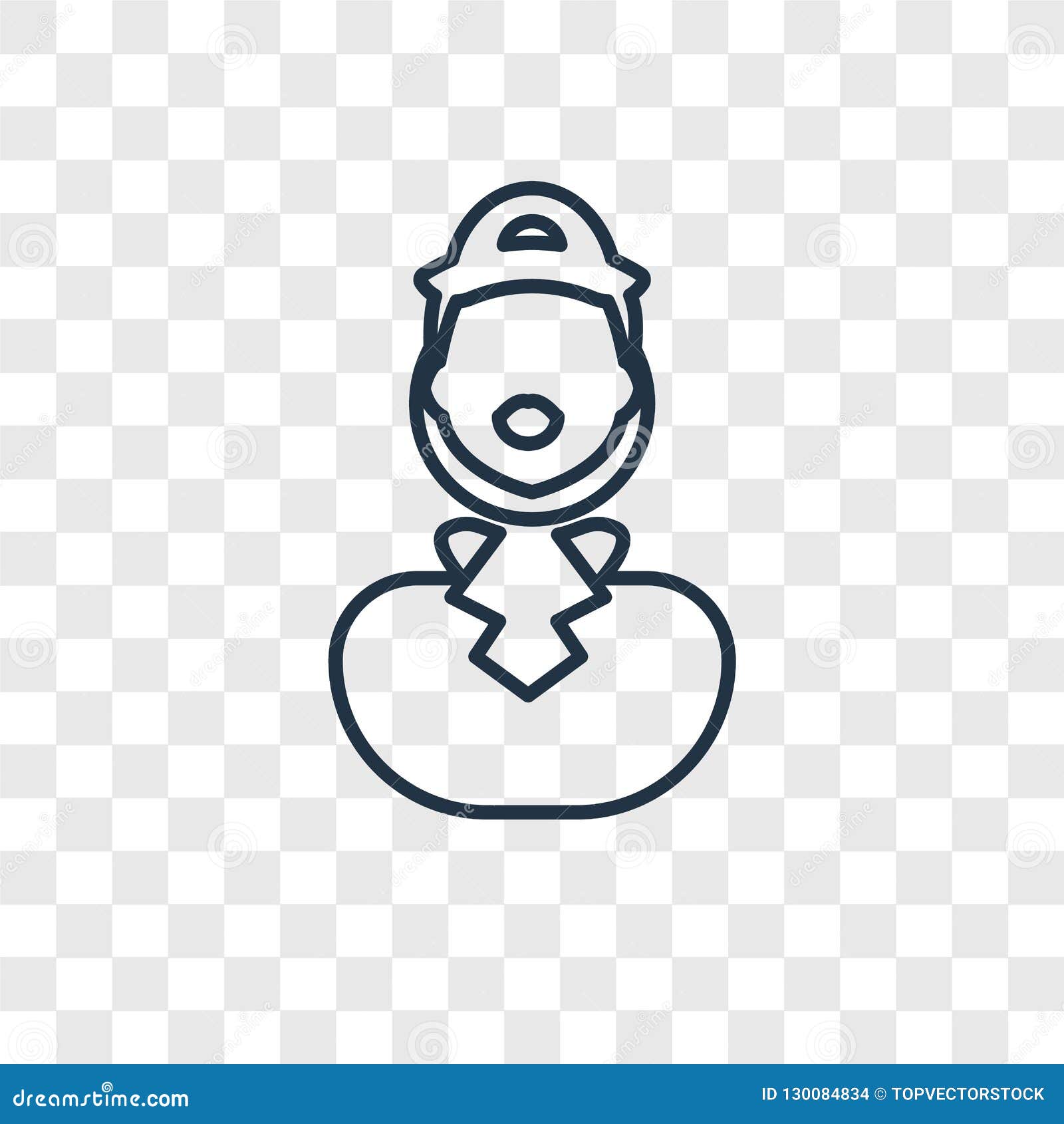 Soldier Concept Vector Linear Icon Isolated On Transparent Background ...