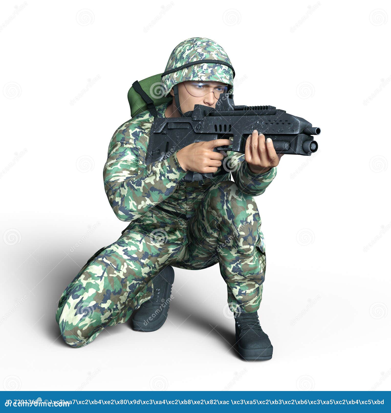 Soldier stock illustration. Illustration of pose, game - 72913687
