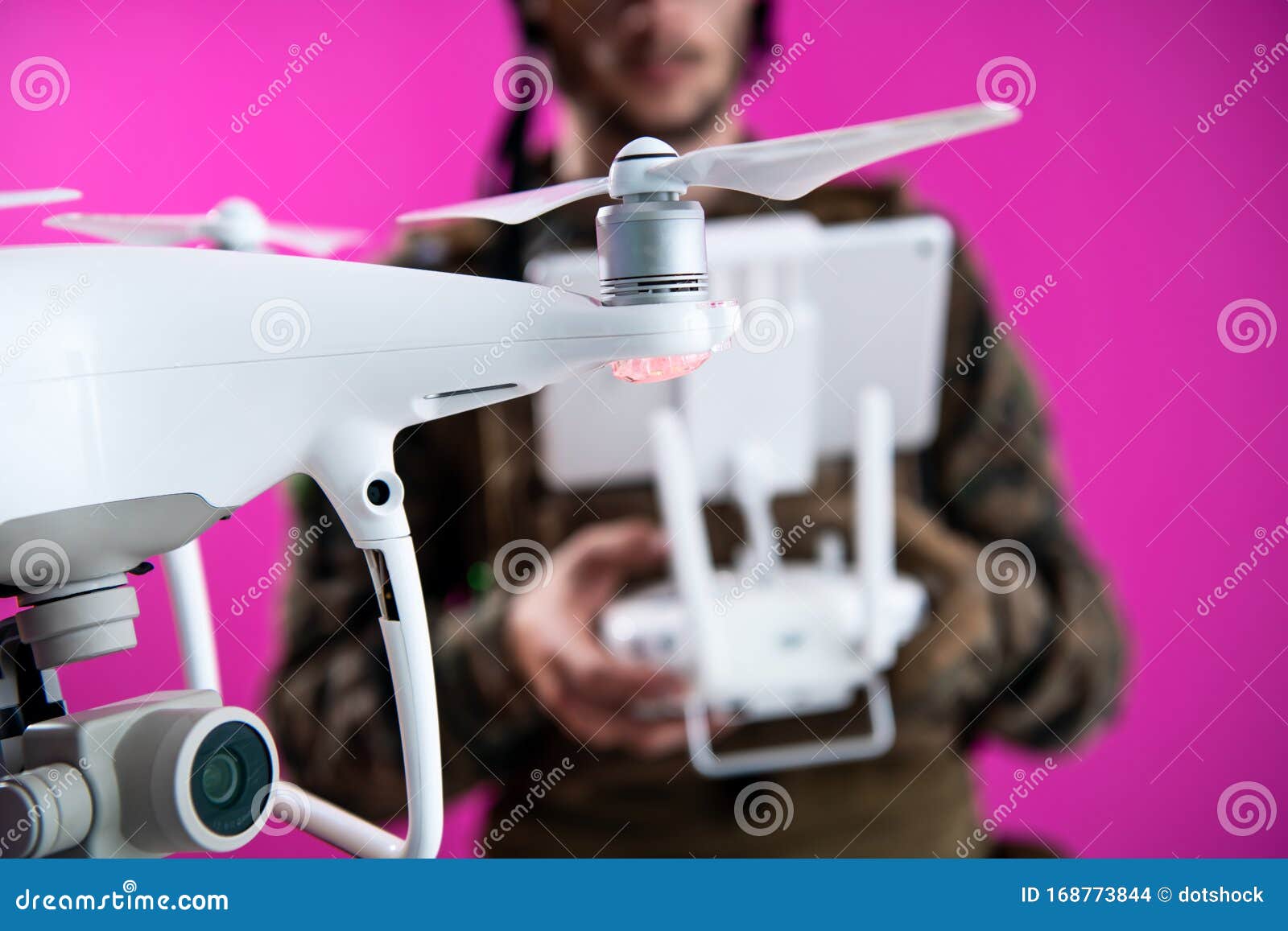 Soldier Drone Pilot Technician Stock Photo - Image of combat, drone ...